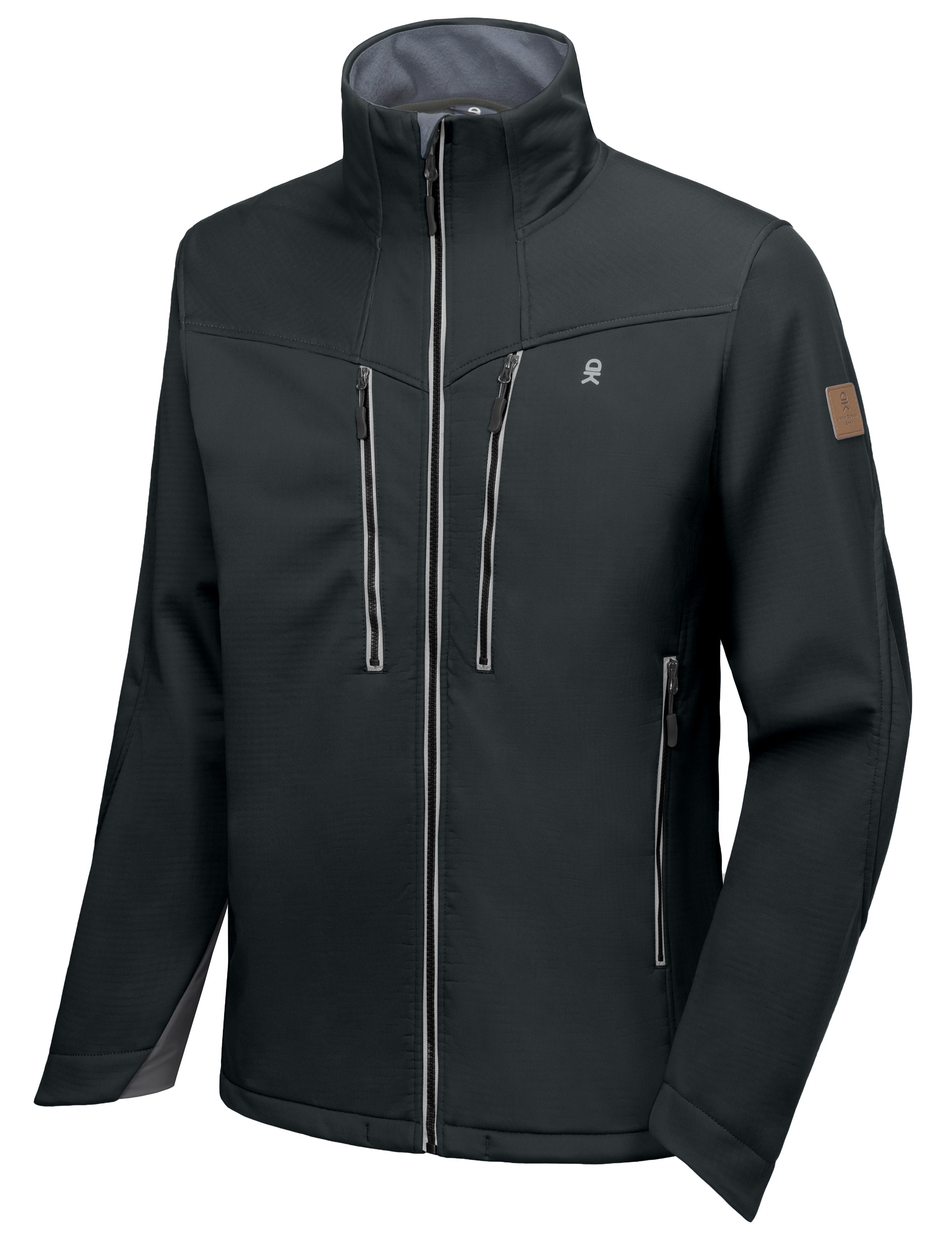 Little Donkey Andy Men's Softshell Grid Fleece Lined Hiking Jacket ...