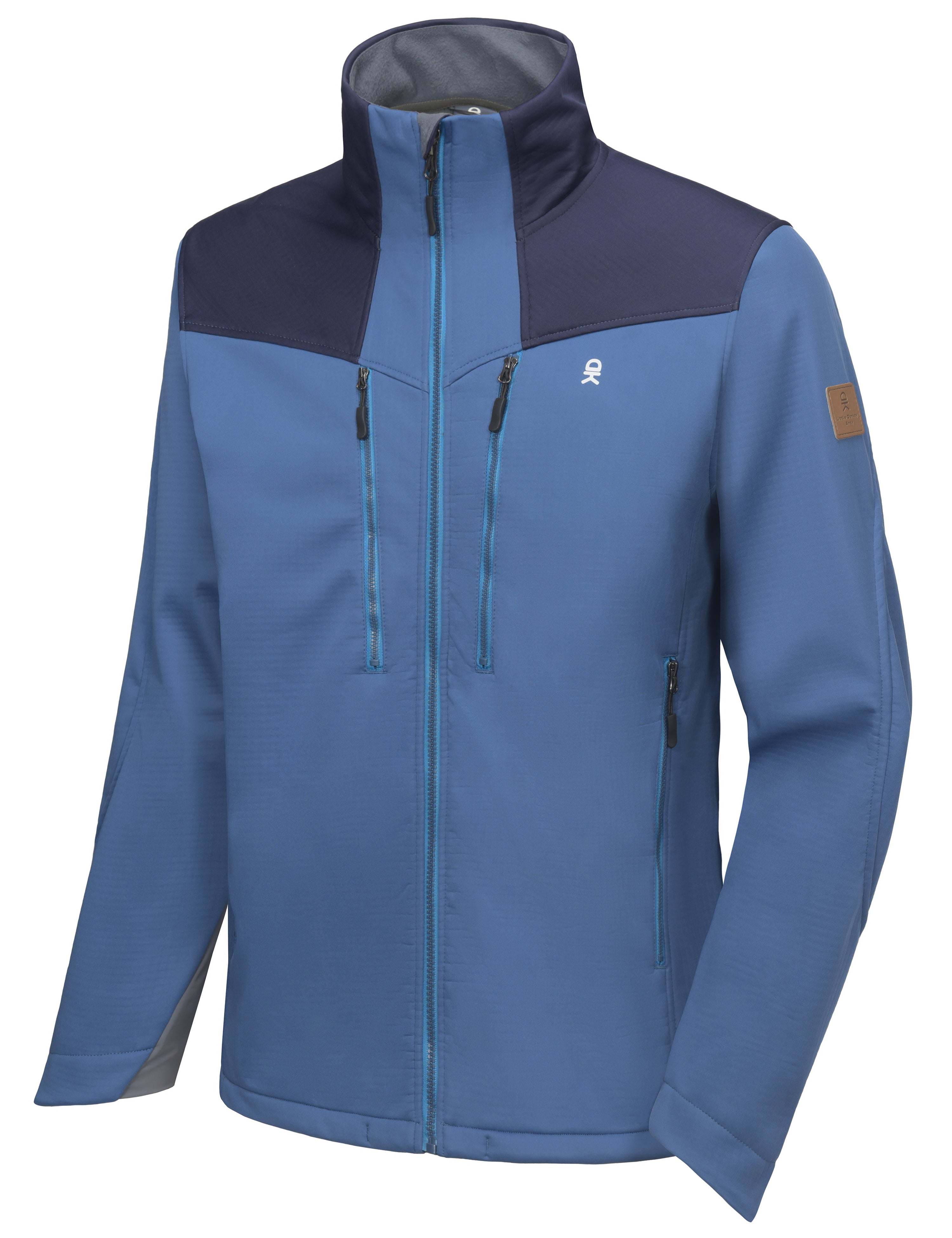 Little Donkey Andy Men's Softshell Grid Fleece Lined Hiking Jacket ...