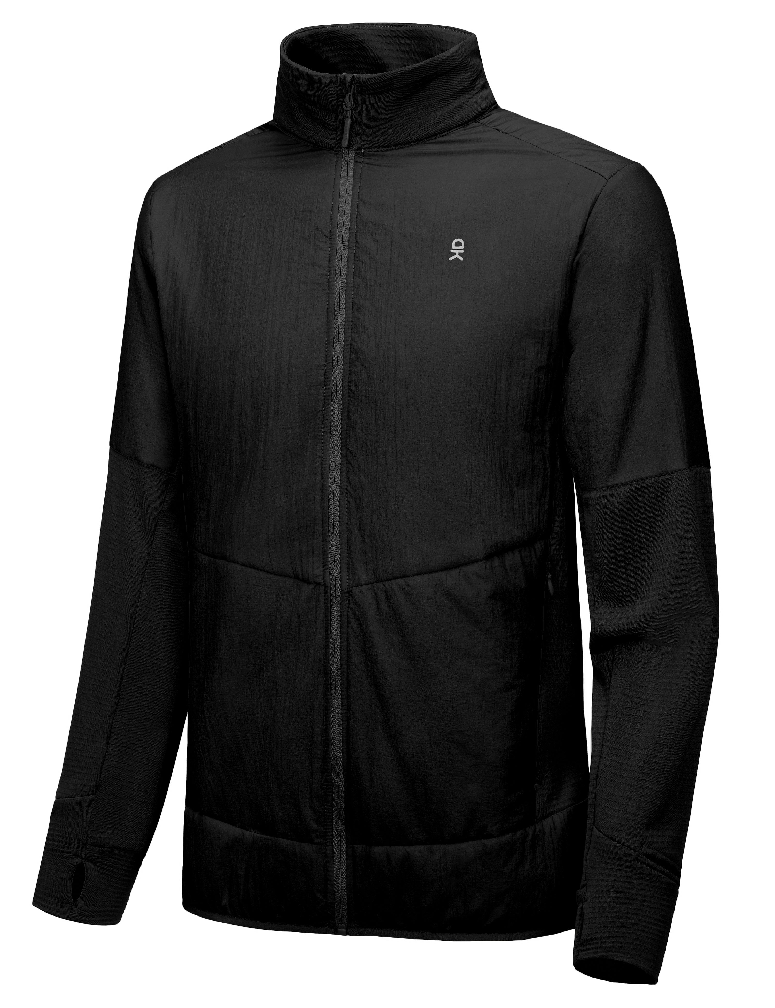 Little Donkey Andy Men's Thermal Hybrid Running Jacket Lightweight ...