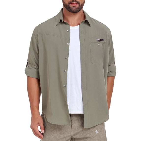 Little Donkey Andy Men's UPF 50 UV Protection Shirt, Breathable Long ...