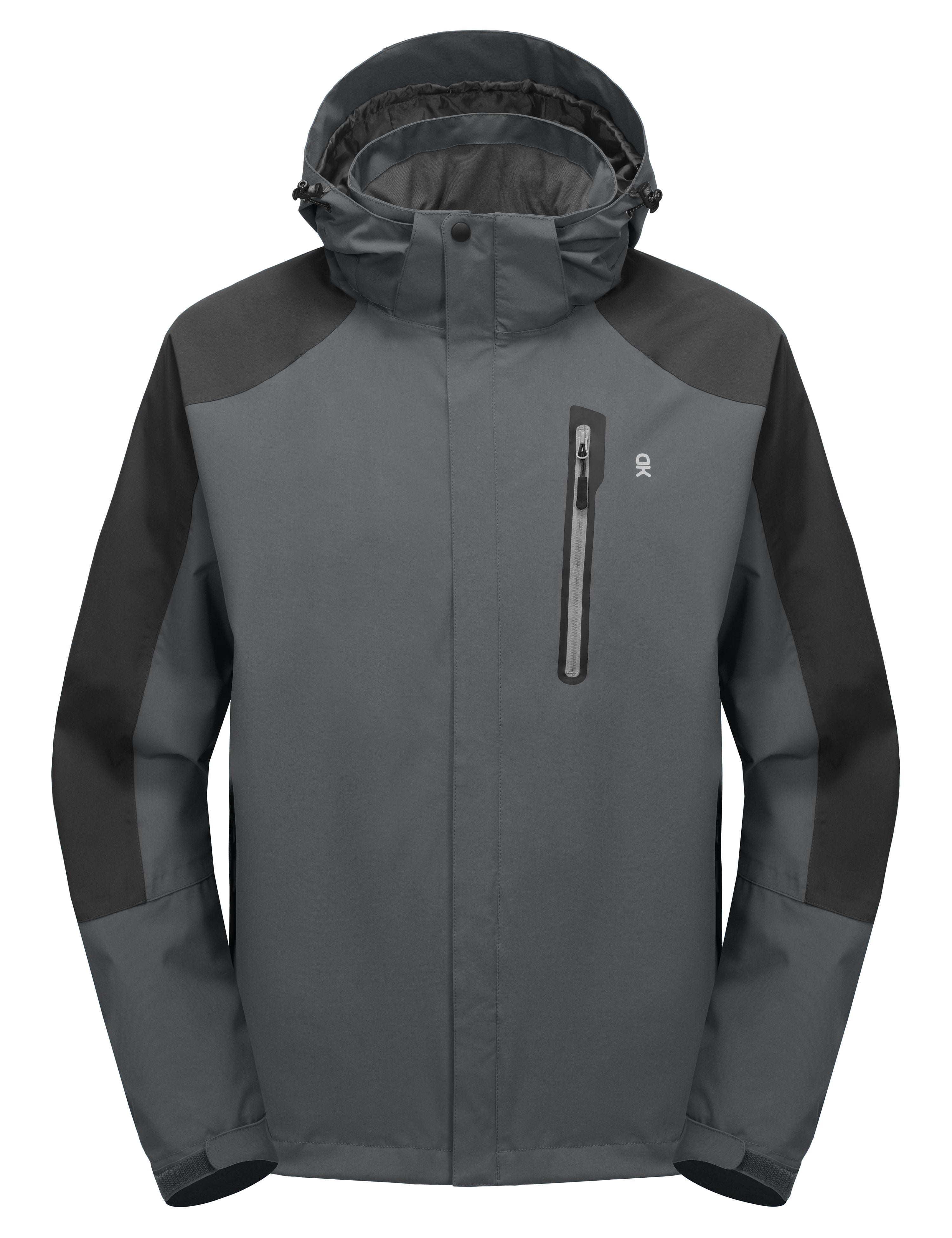 Little Donkey Andy Men's Waterproof Rain Jacket Lightweight Breathable ...