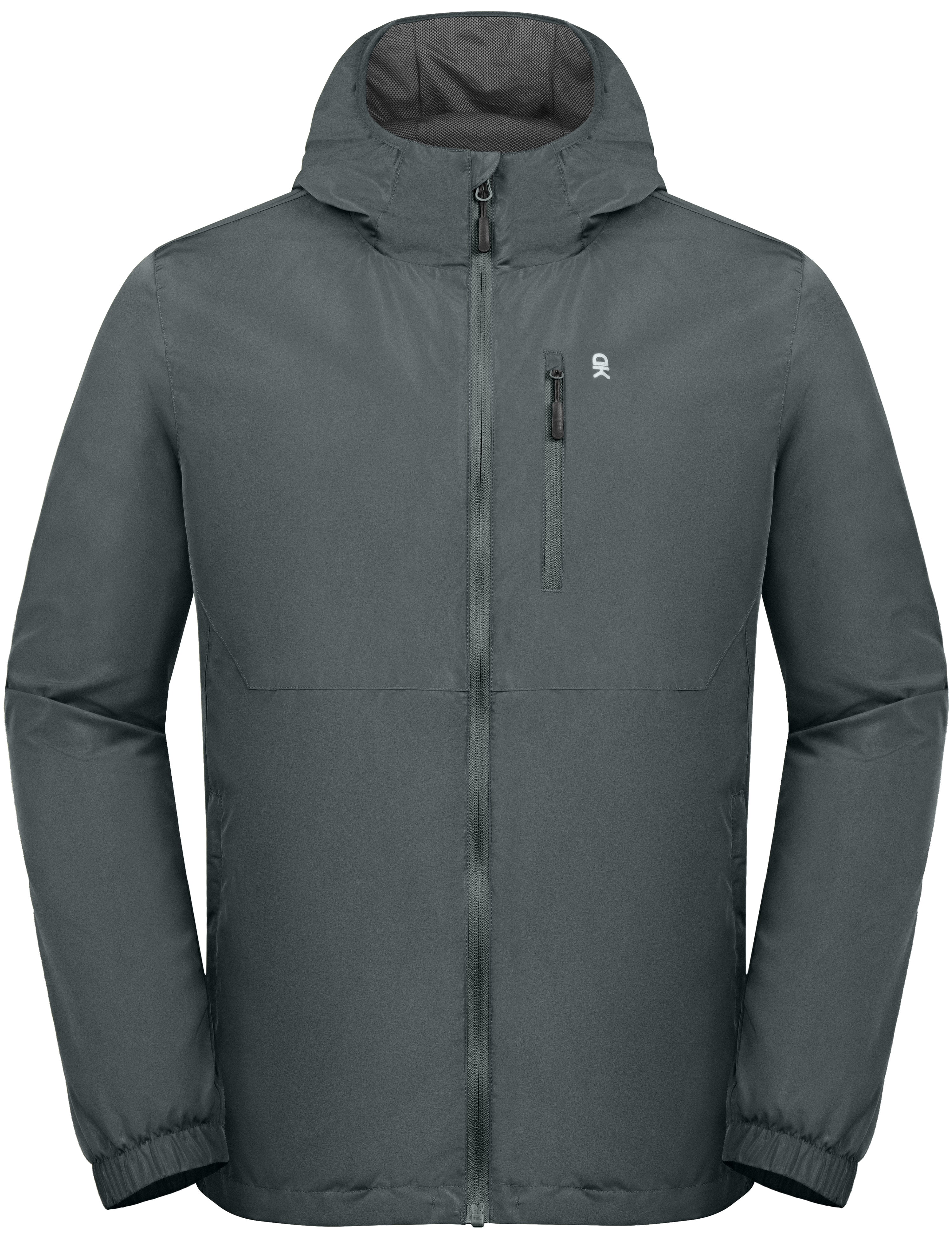 Little Donkey Andy Mens Windbreak Jacket, Quick Drying Water Repellent ...