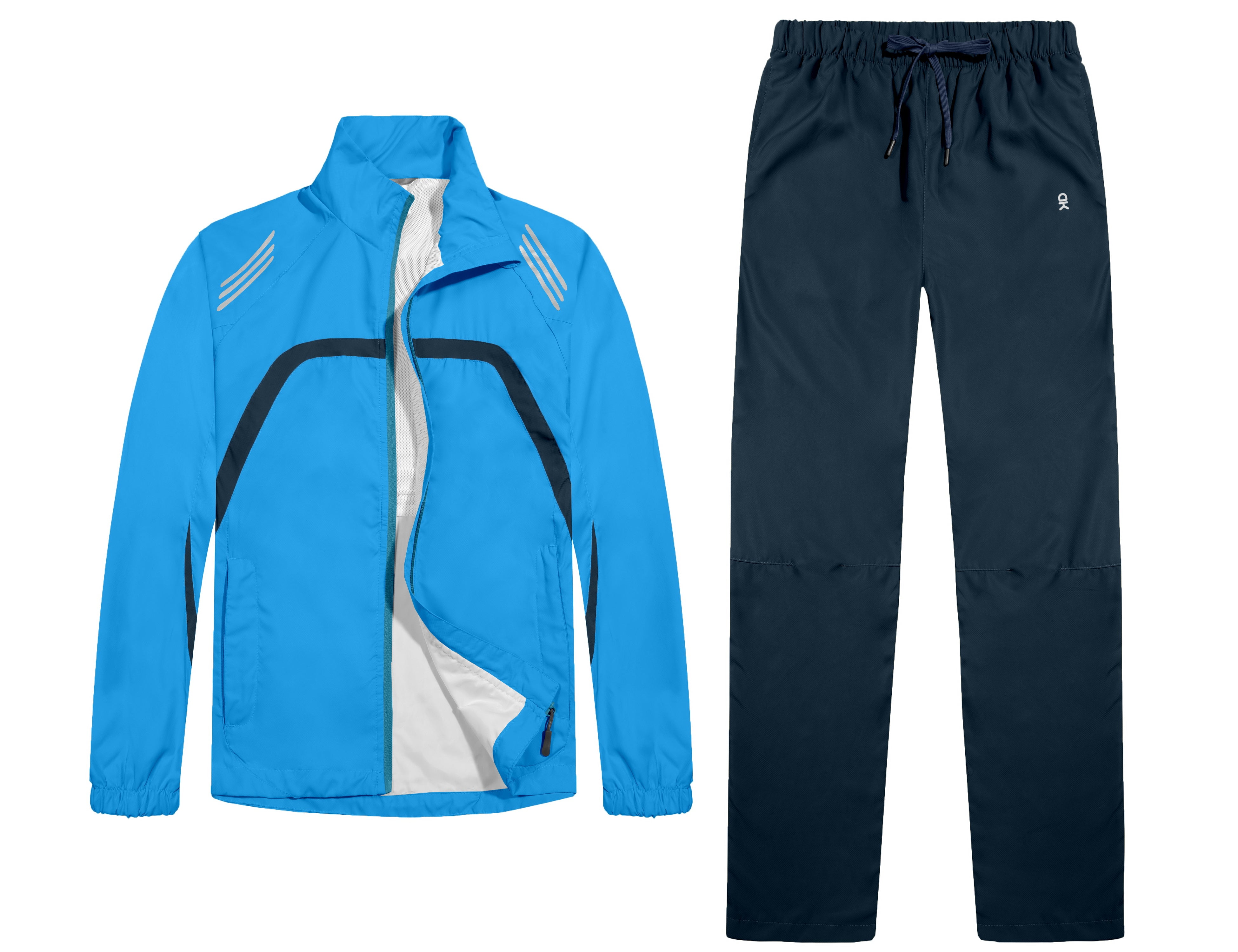 Little Donkey Andy Women Lightweight Running Jacket 2 Pieces Set, Full ...