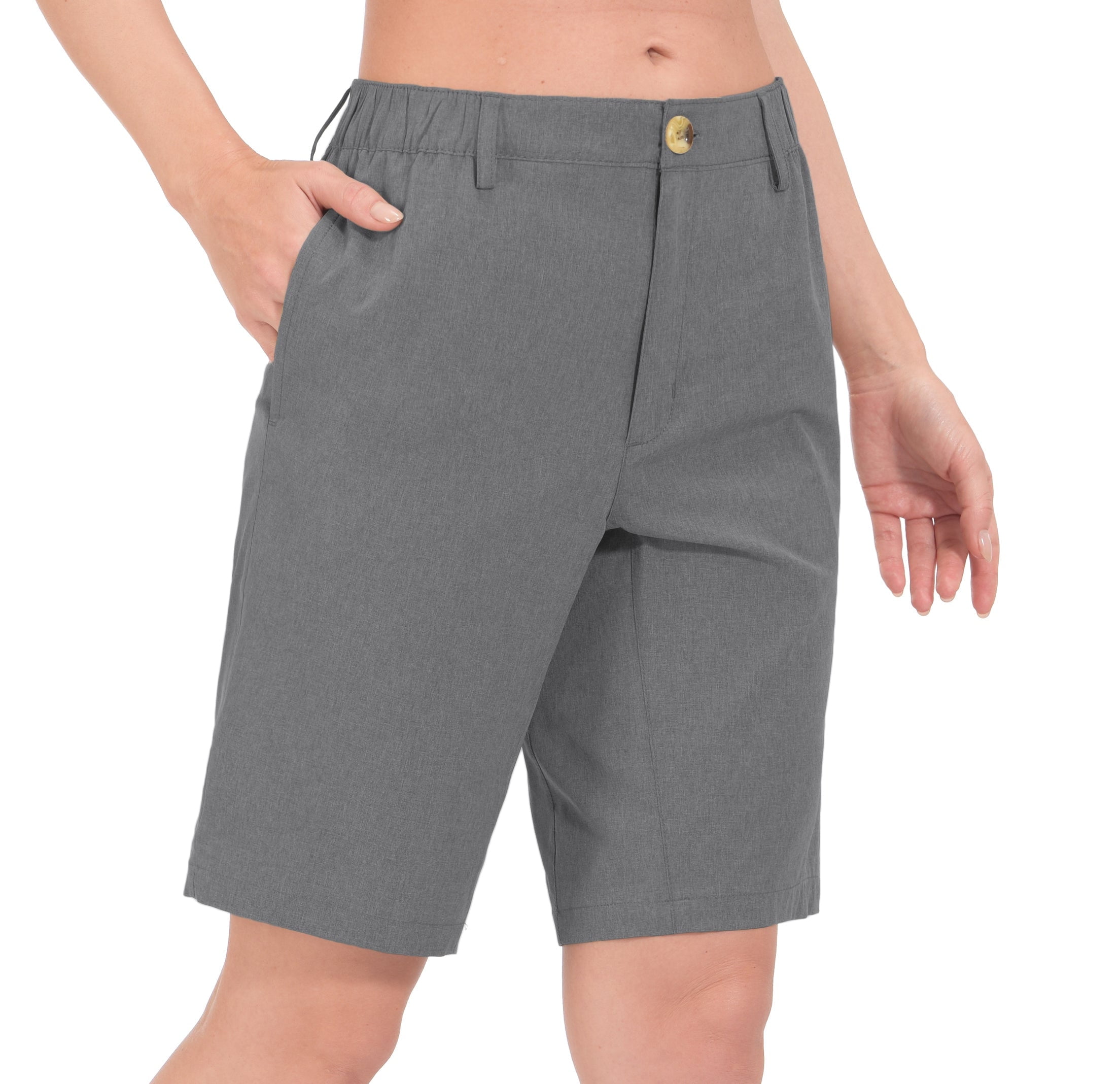 Little Donkey Andy Women's 10 Inch Bermuda Lightweight Quick Dry Shorts ...