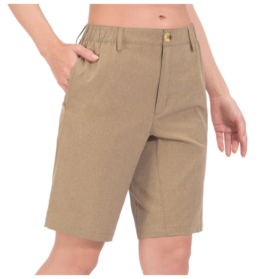 Little Donkey Andy Women's 10 Inch Bermuda Lightweight Quick Dry Shorts ...