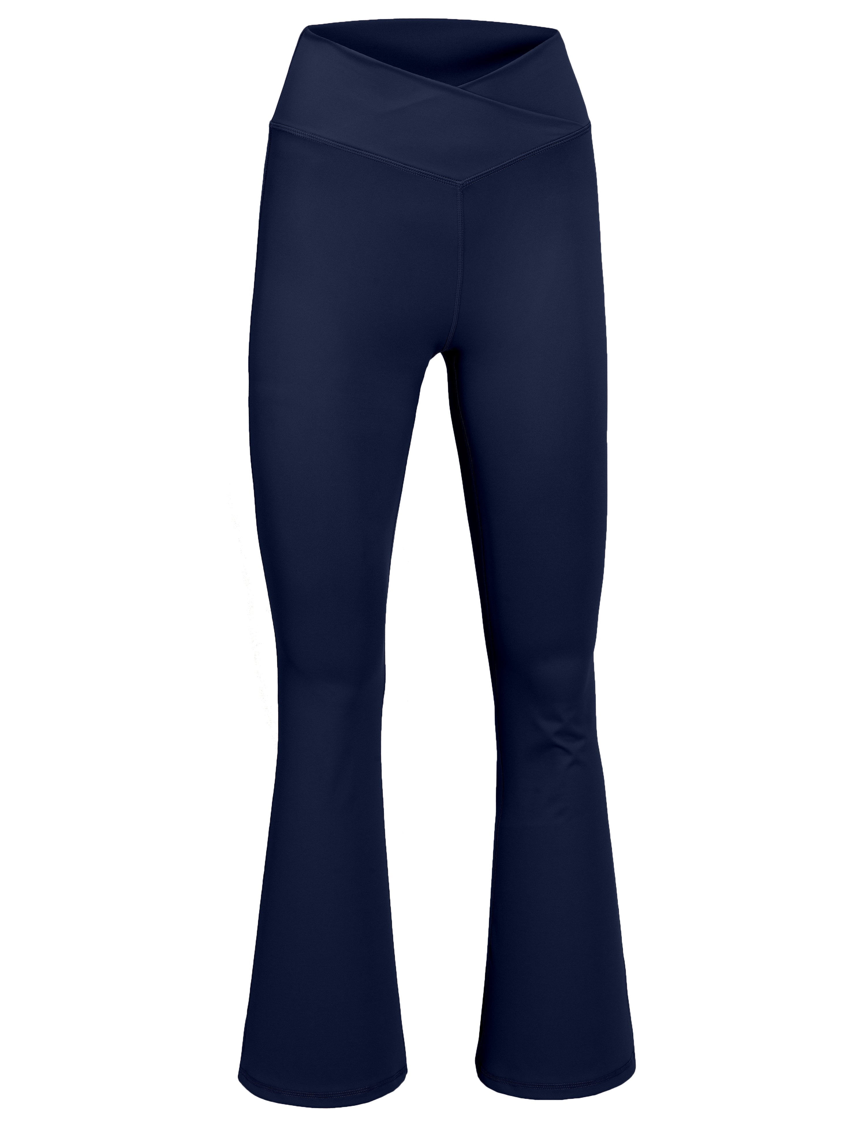 Little Donkey Andy Women's Flare Leggings Cross High-Waisted Yoga Pants ...