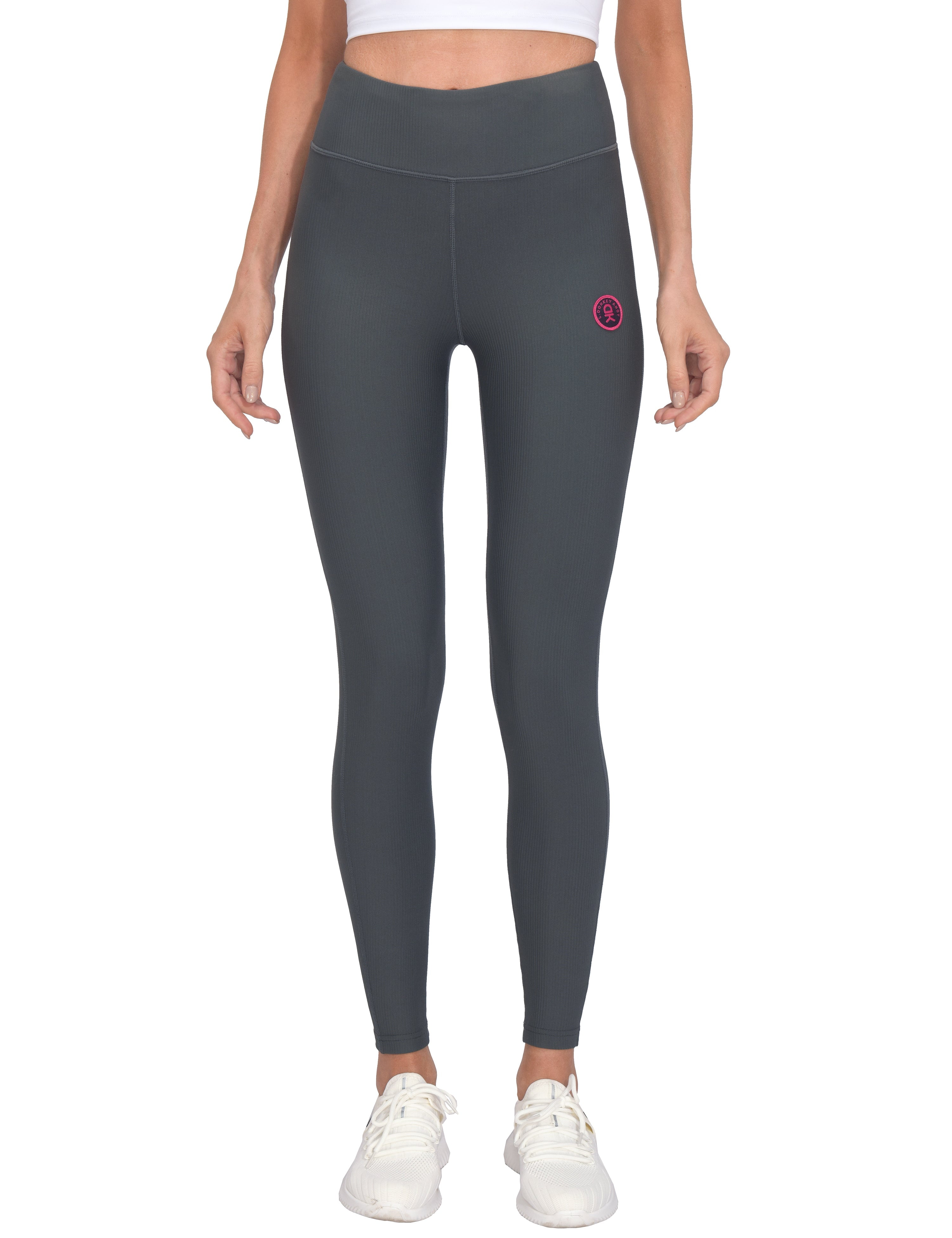 Little Donkey Andy Women’s High Waisted Ribbed Leggings, Ankle 7/8 ...