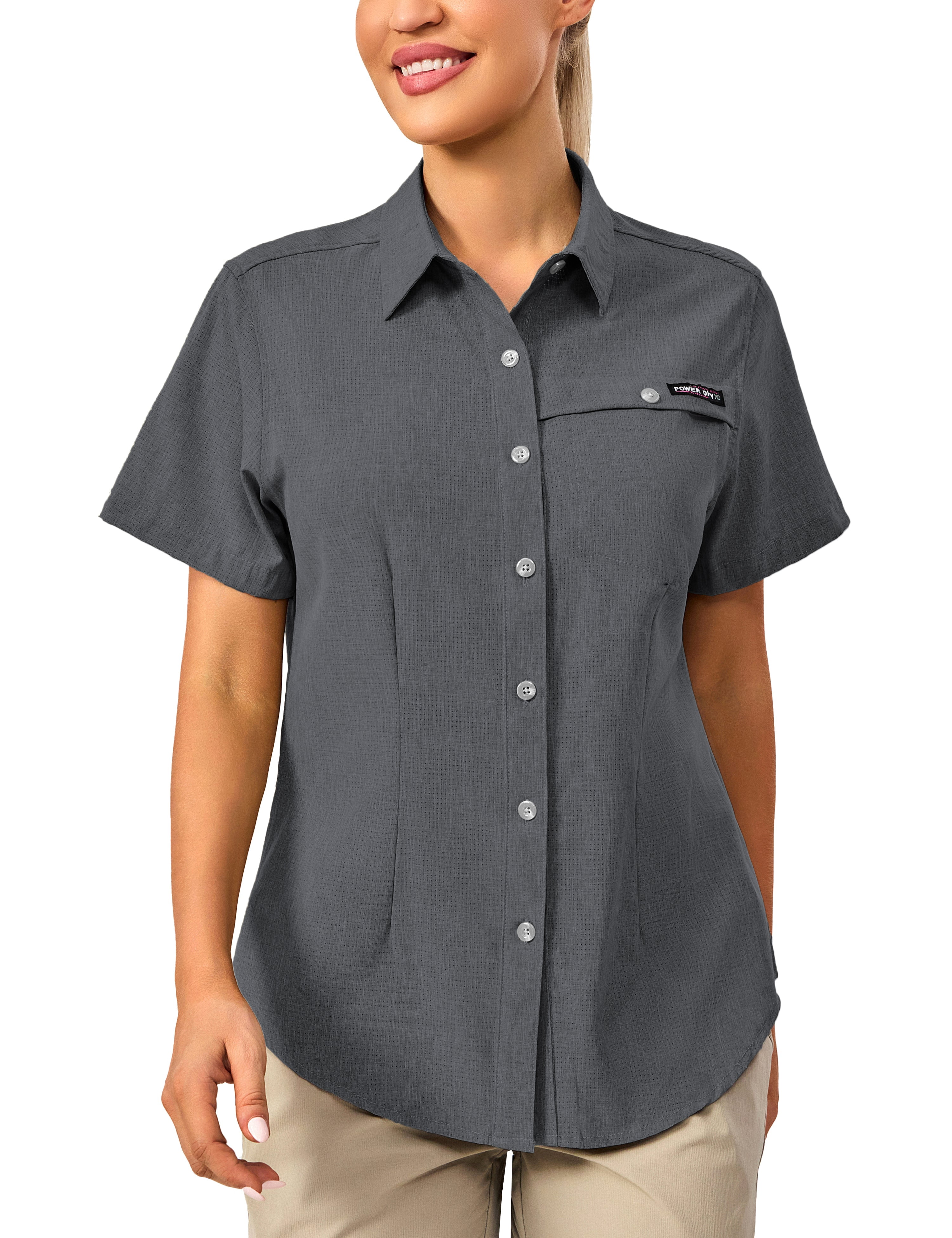 Little Donkey Andy Women's Lightweight UPF 50+ Short Sleeve Shirt ...