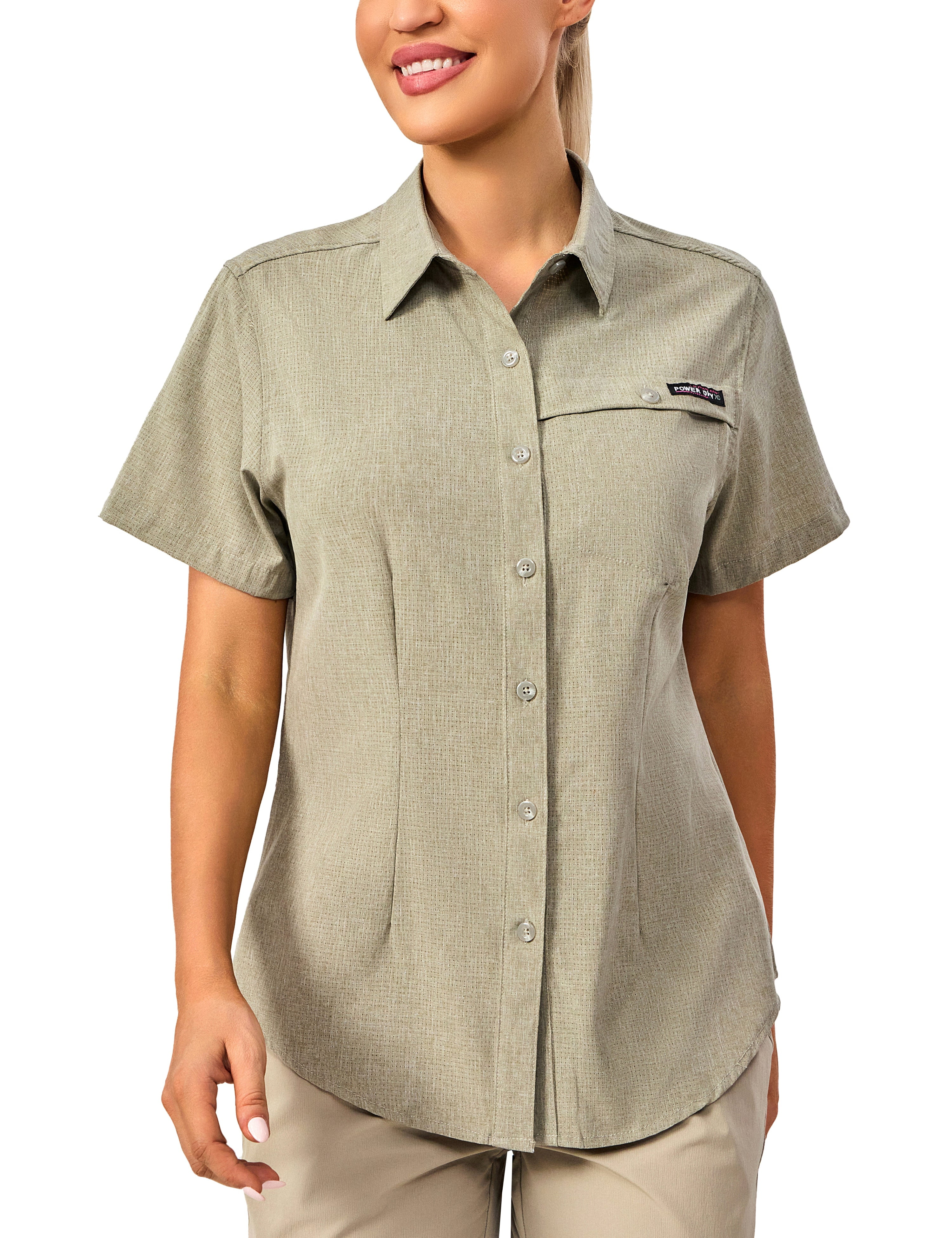 Little Donkey Andy Women's Lightweight UPF 50+ Short Sleeve Shirt ...