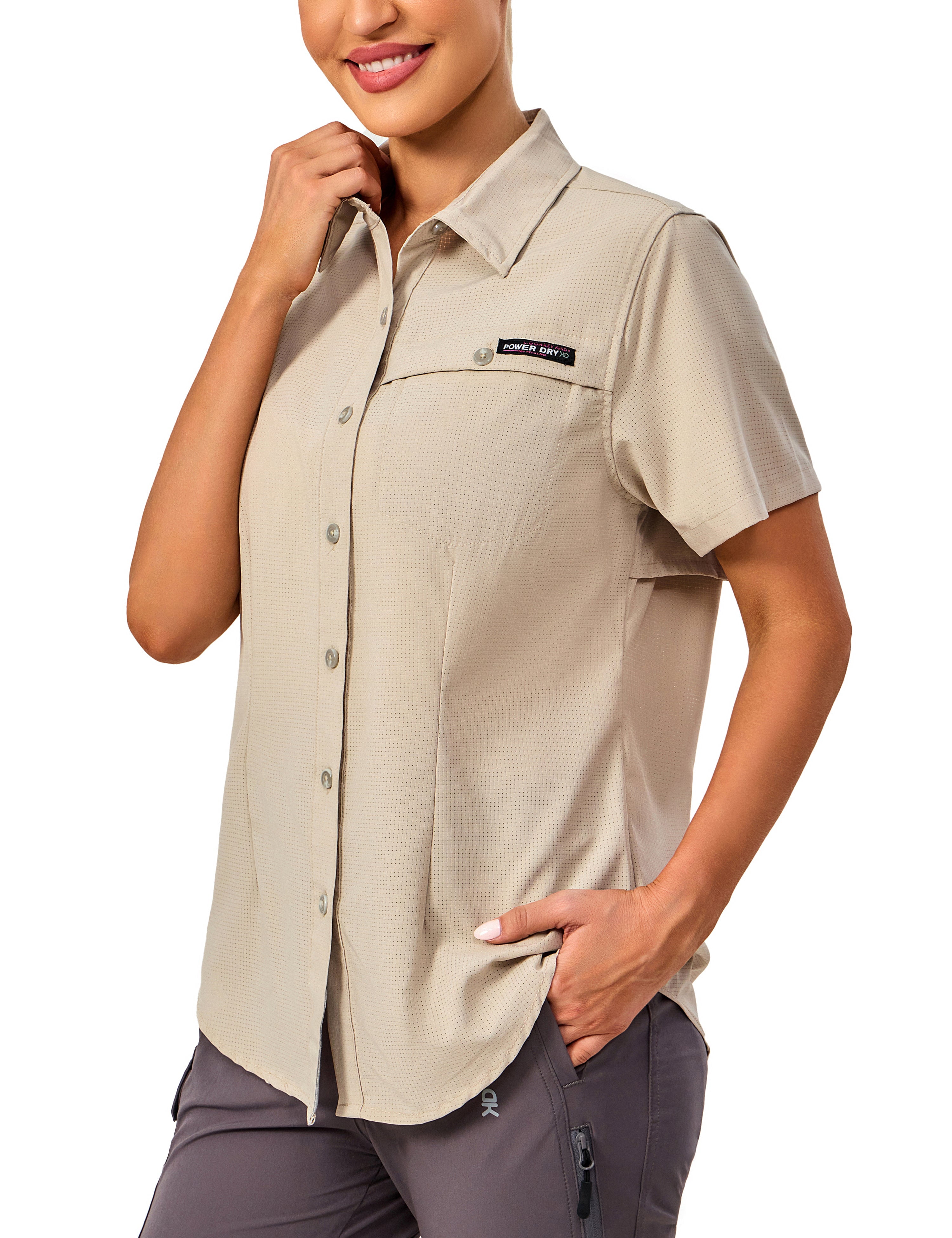 Little Donkey Andy Women's Lightweight UPF 50+ Short Sleeve Shirt ...