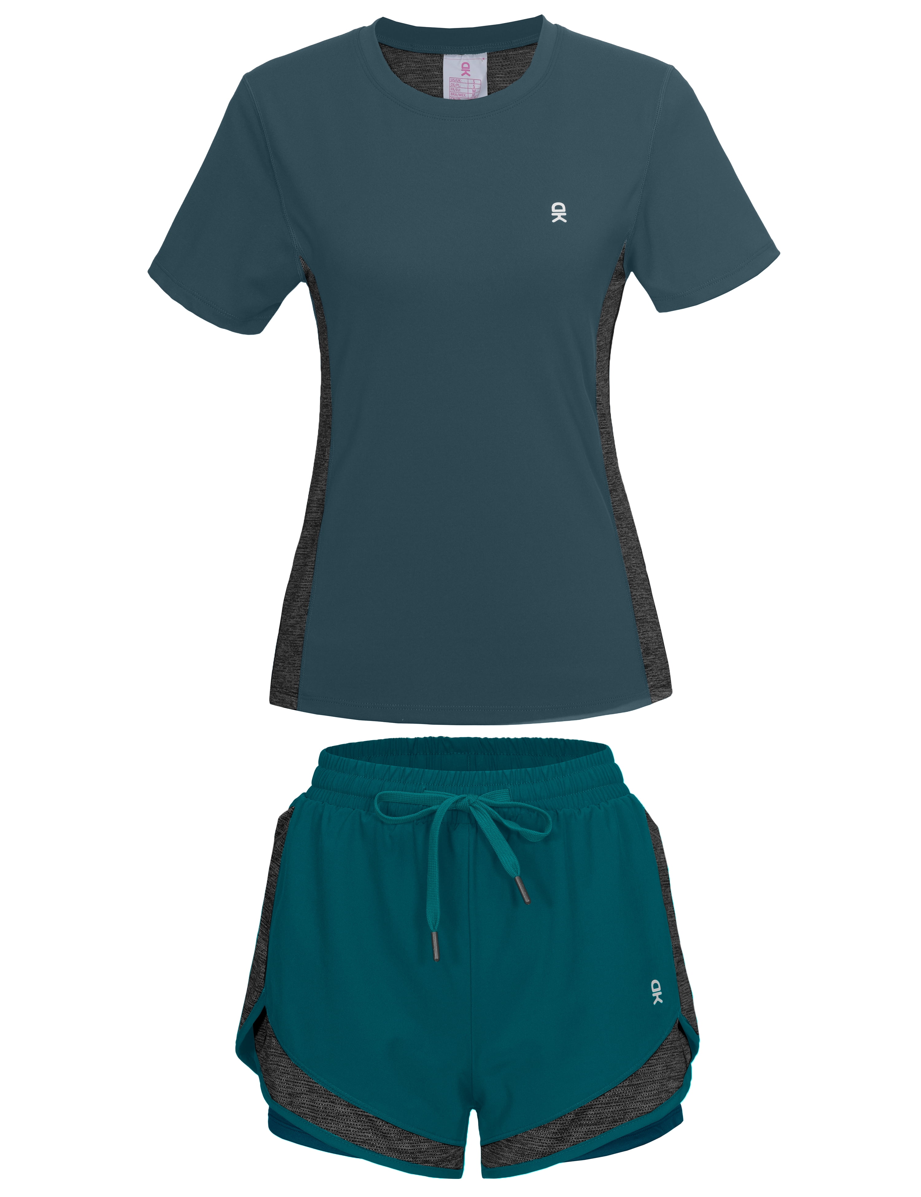 Little Donkey Andy Womens 2 Piece Workout Sets Slim Fit Moisture ...