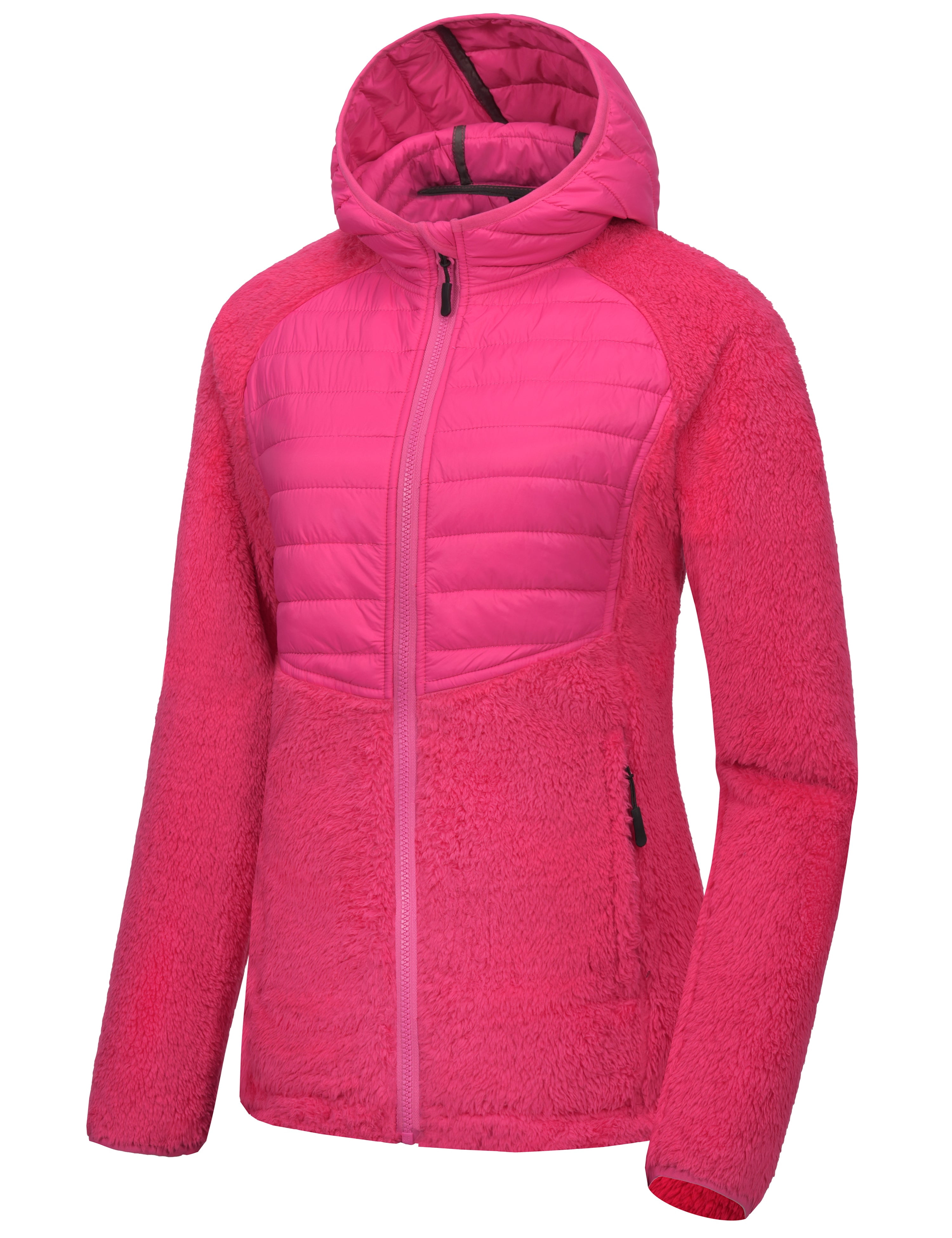 Little Donkey Andy Womens Insulated Hiking Jacket Warm Sherpa Fleece ...