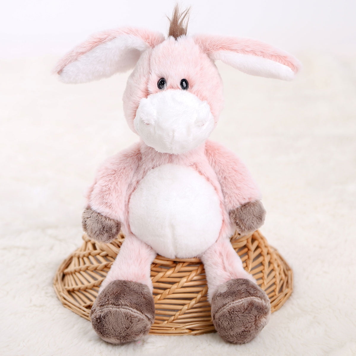Little Donkey Doll, Long Eared Hanging Legged Donkey Animal Plush Toy ...