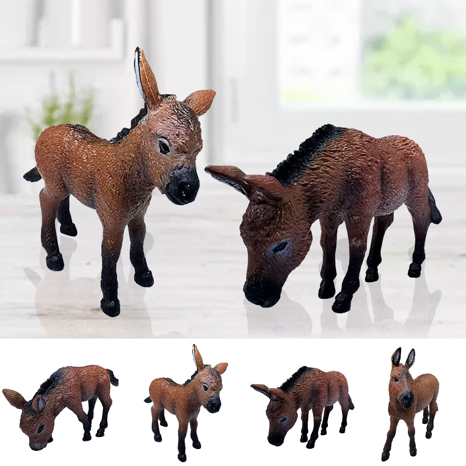 Little Donkey Ornament Interesting Creative Simple Design Wild Animal ...