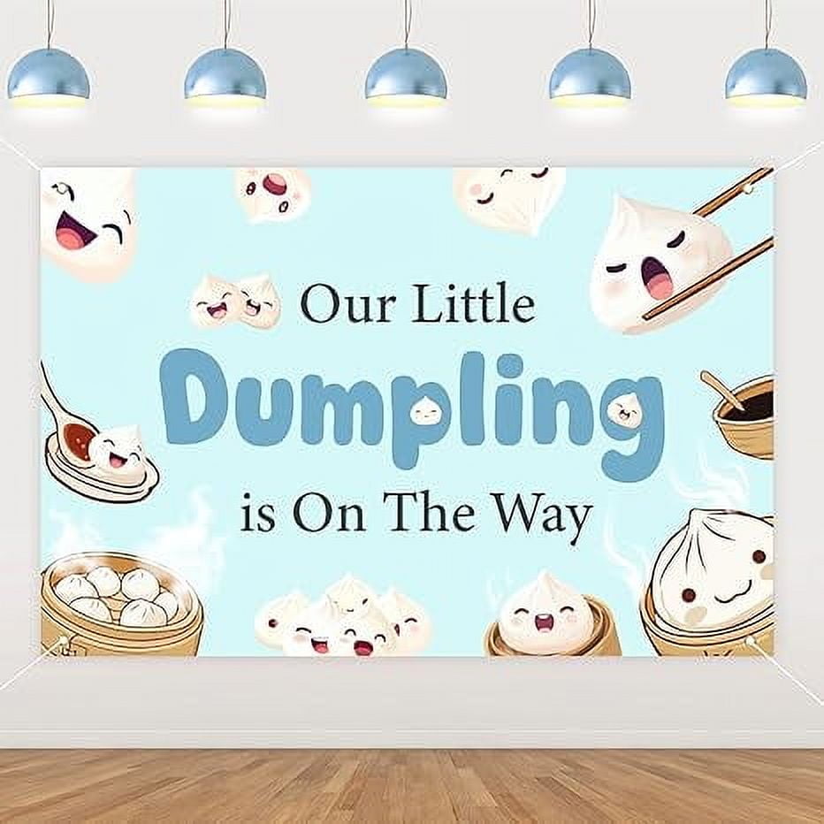 Little Dumpling Baby Shower Decorations - Our Little Dumpling is on The ...