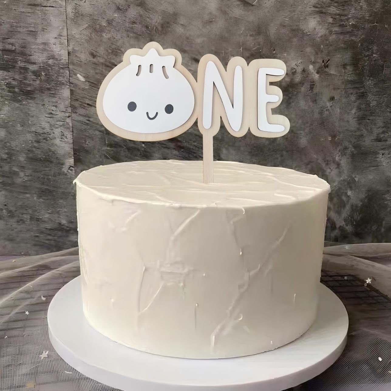 Little Dumpling Wood Cake STF9 Topper,Dumpling Theme First Birthday ...