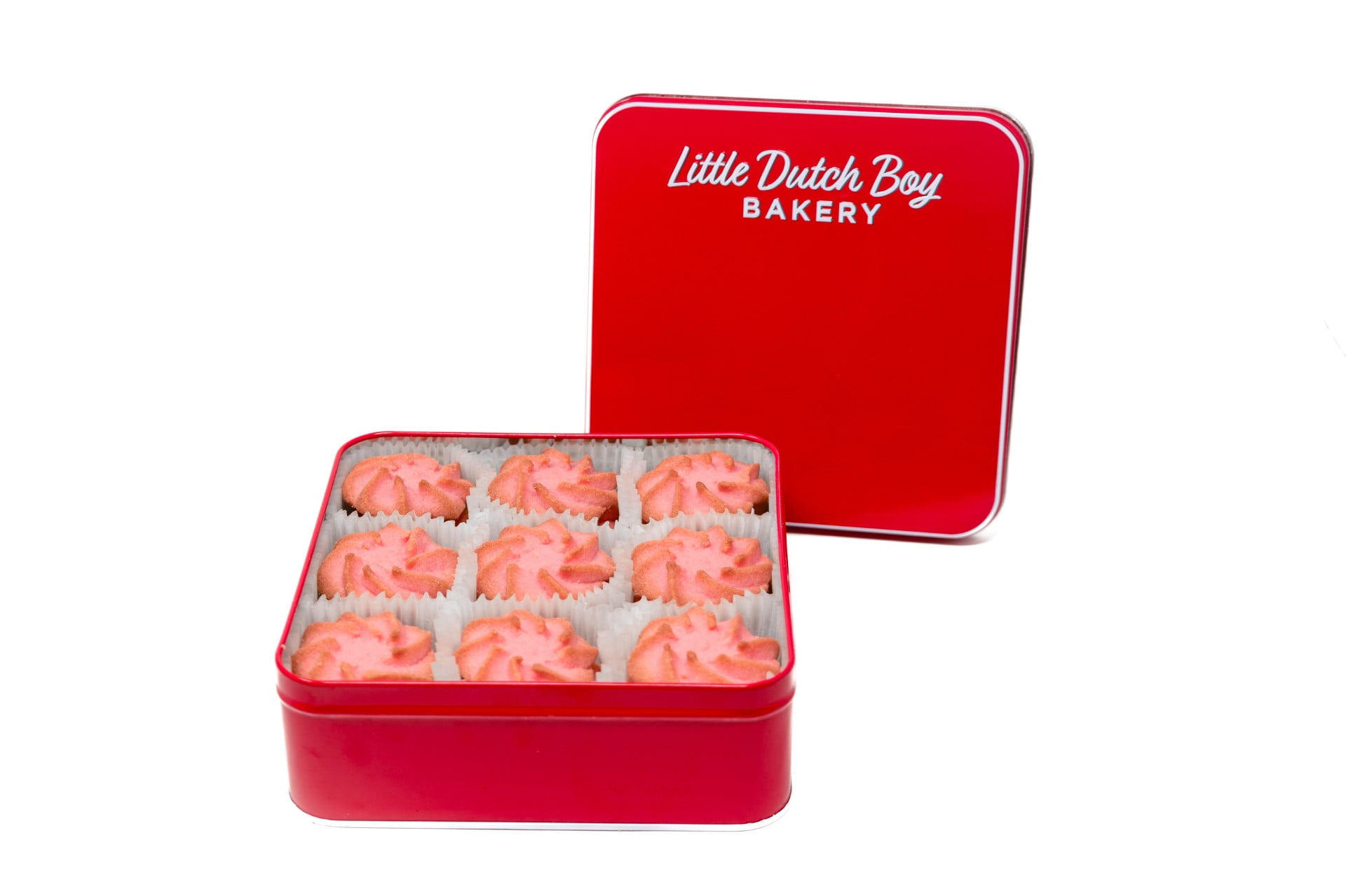 Little Dutch Boy Bakery Cherry Swirl Gourmet Cookie Tin, 11 oz, Approx ...