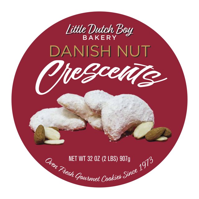 Little Dutch Boy Danish Nut Gourmet Cookie Tin, 32 oz, Approx. 70 Ct ...