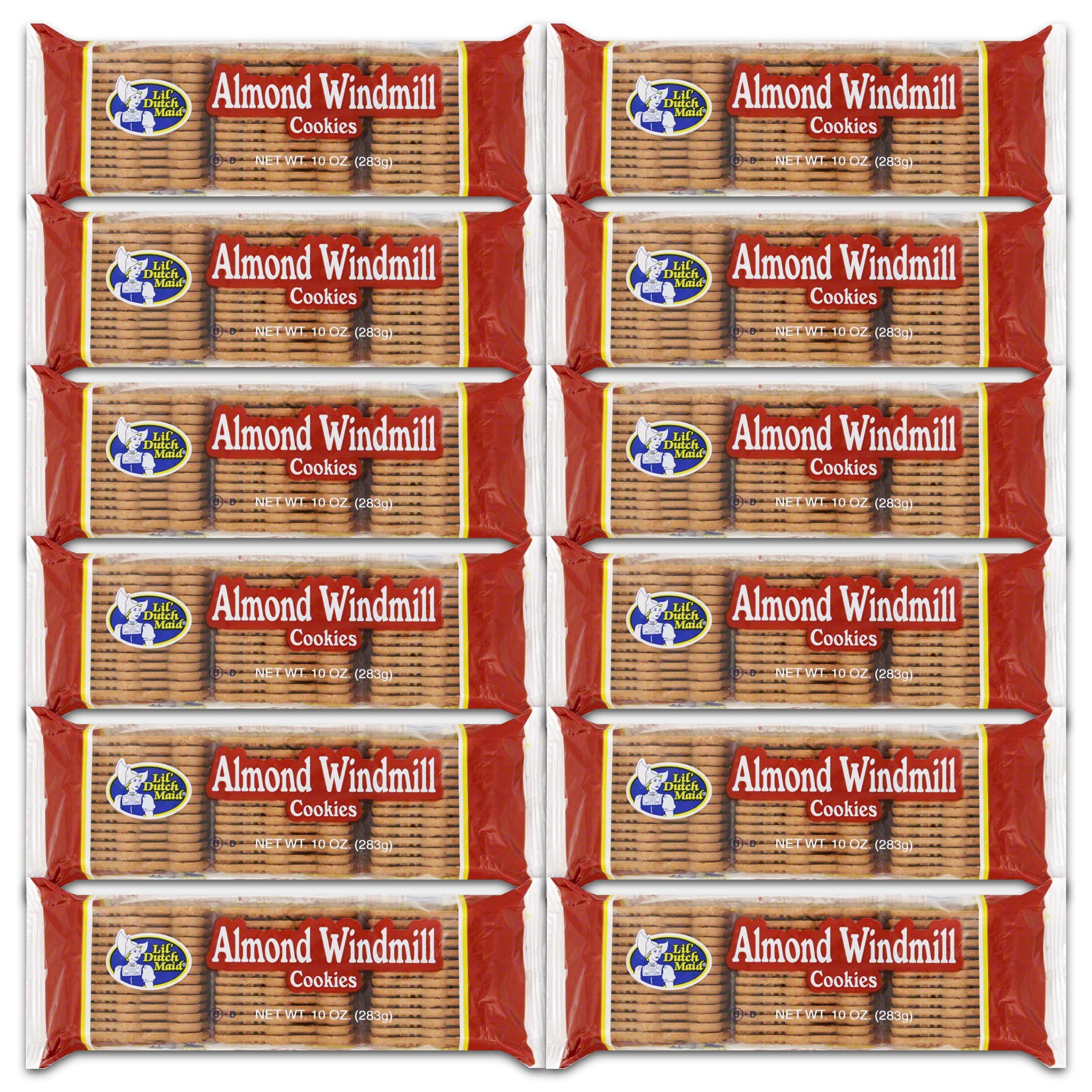 Little Dutch Maid Almond IRF13 Windmill Cookie, 10-Ounce (Pack of 12 ...