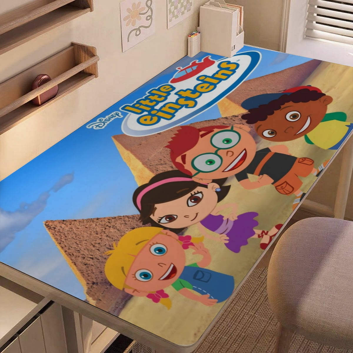 Little Einsteins-themed extra-large Non-Slip Base leather Desk Table ...