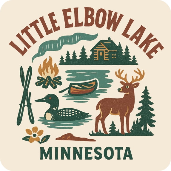 Little Elbow Lake Minnesota Keepsakes Souvenir Vinyl Sticker ...