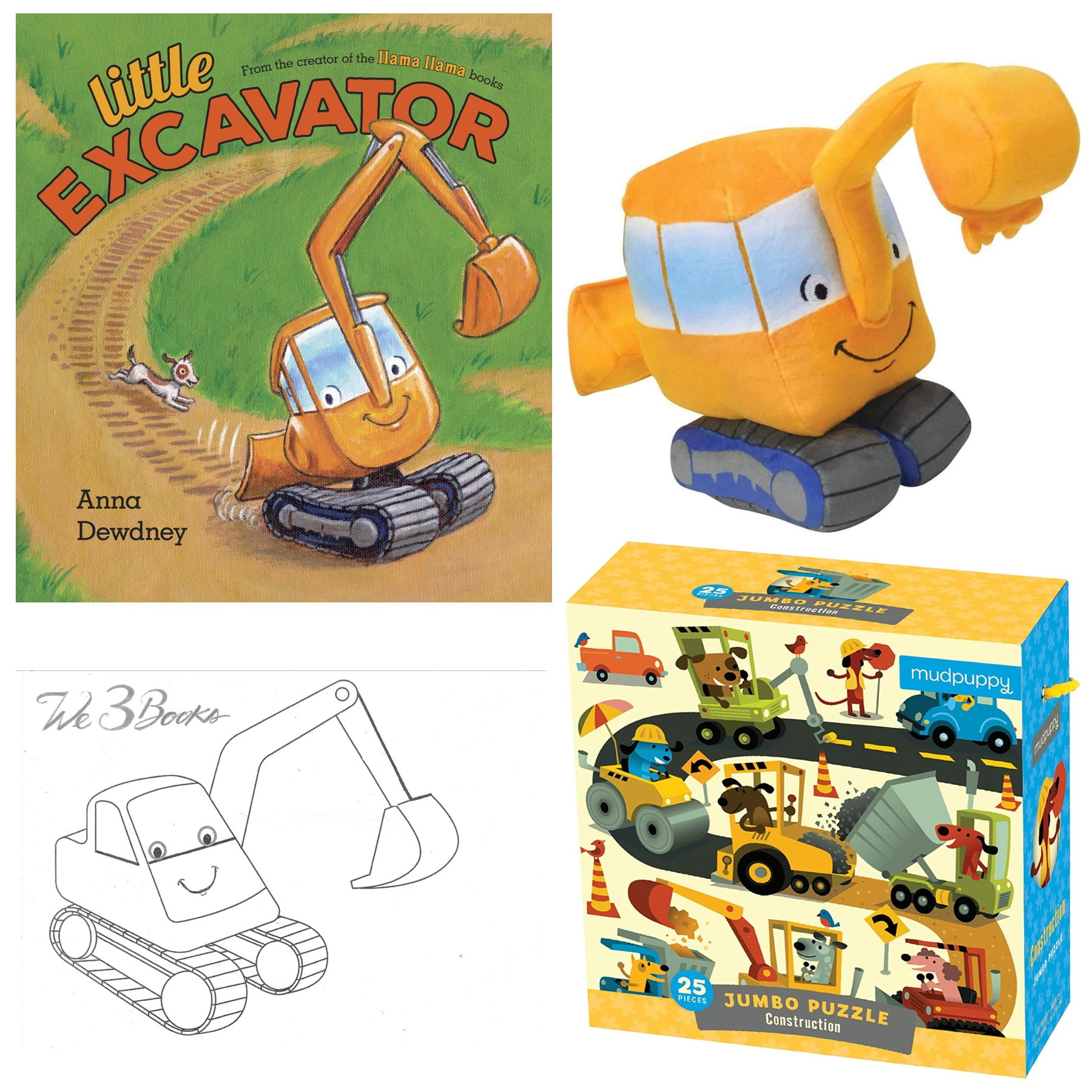 Little Excavator Construction Book Buddy Set Includes Hardcover by Anna ...