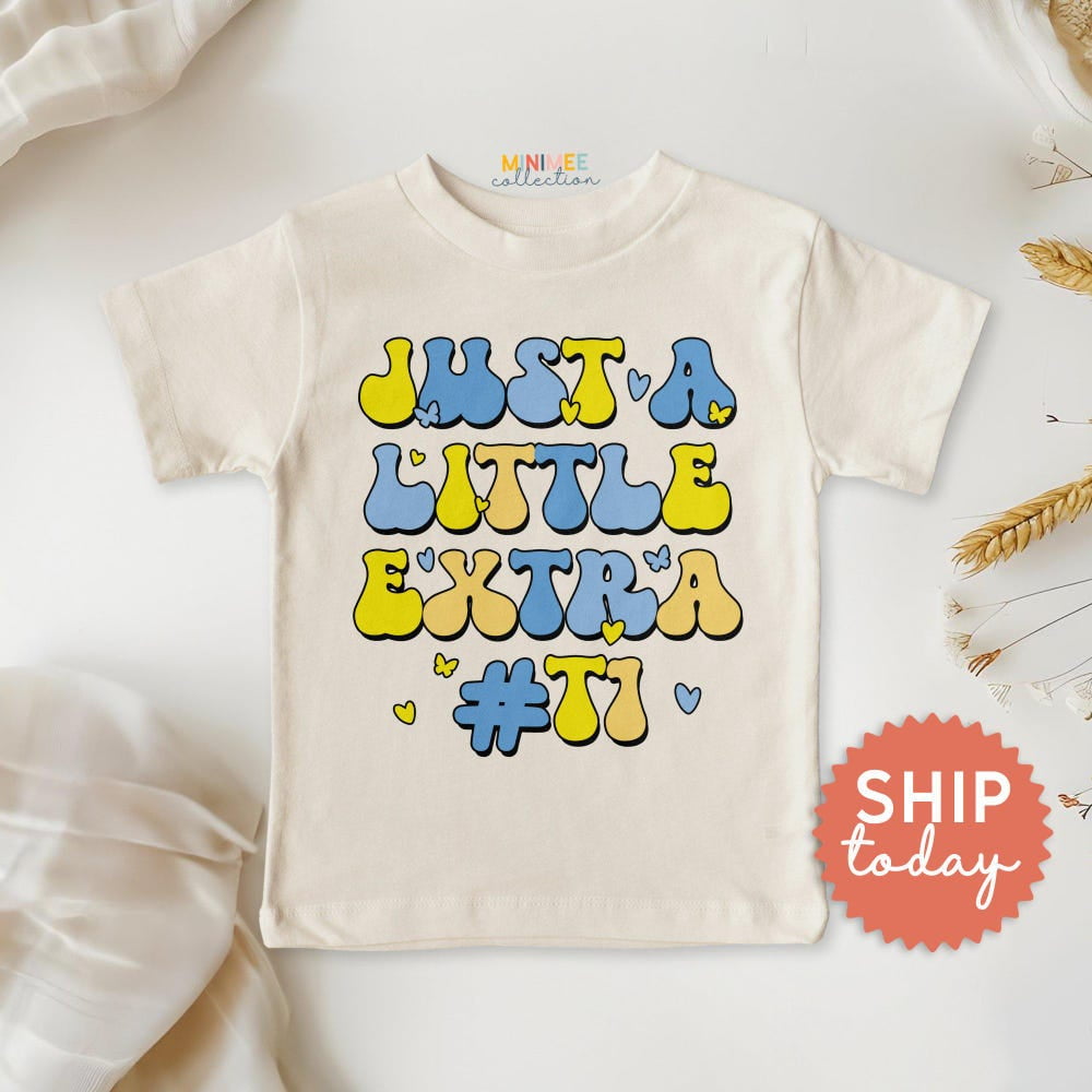A Little Extra Handsome Kids T-Shirt, Autism Awareness Shirt, Support Toddler Tee, Quote ...