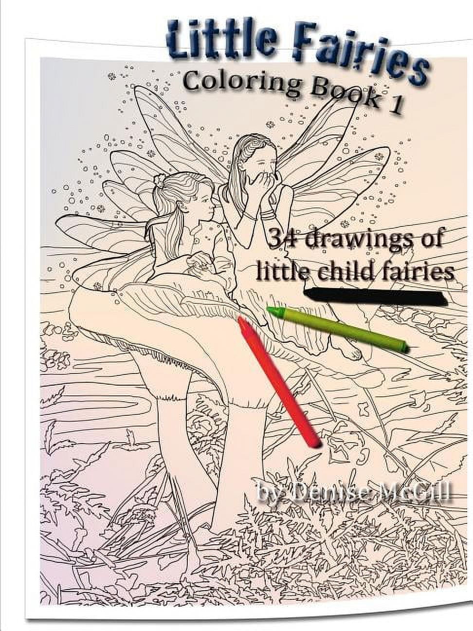 Little Fairies Coloring Book 1, (Paperback) - Walmart.com