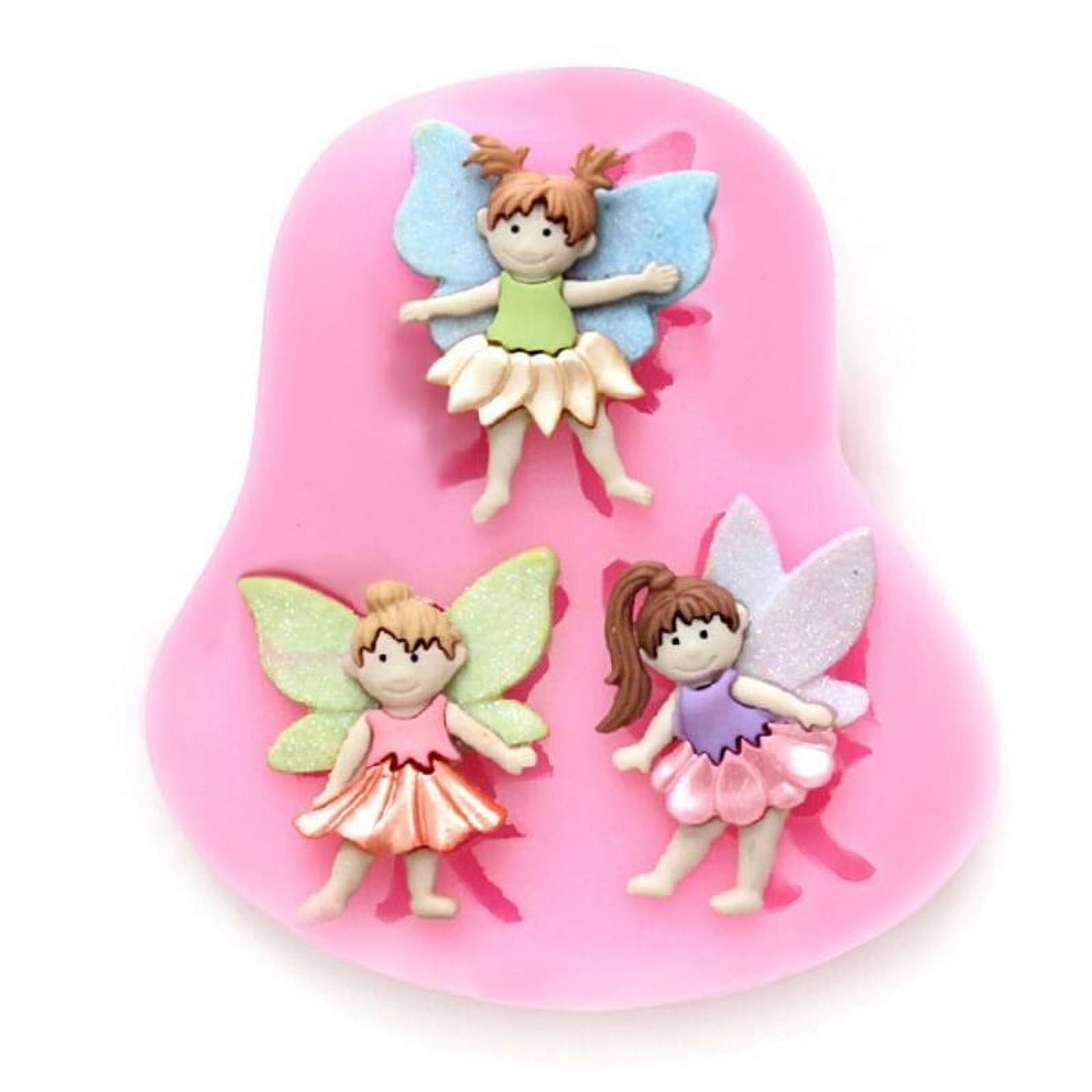 Little Fairy Wizard Angel Molds, Silicone Candy Chocolate Clay Sugar ...