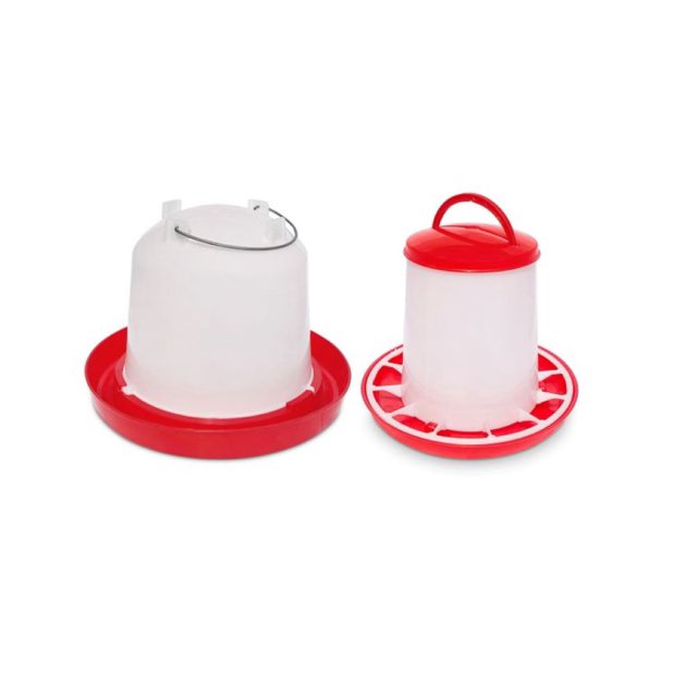 Little Family Members Chicken Feeder and Waterer Set Large Capacity ...