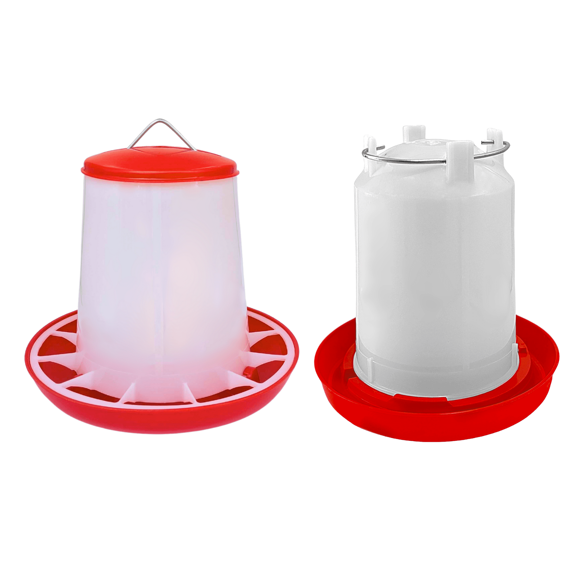 Little Family Members Chicken Feeder and Waterer Set Medium Capacity ...