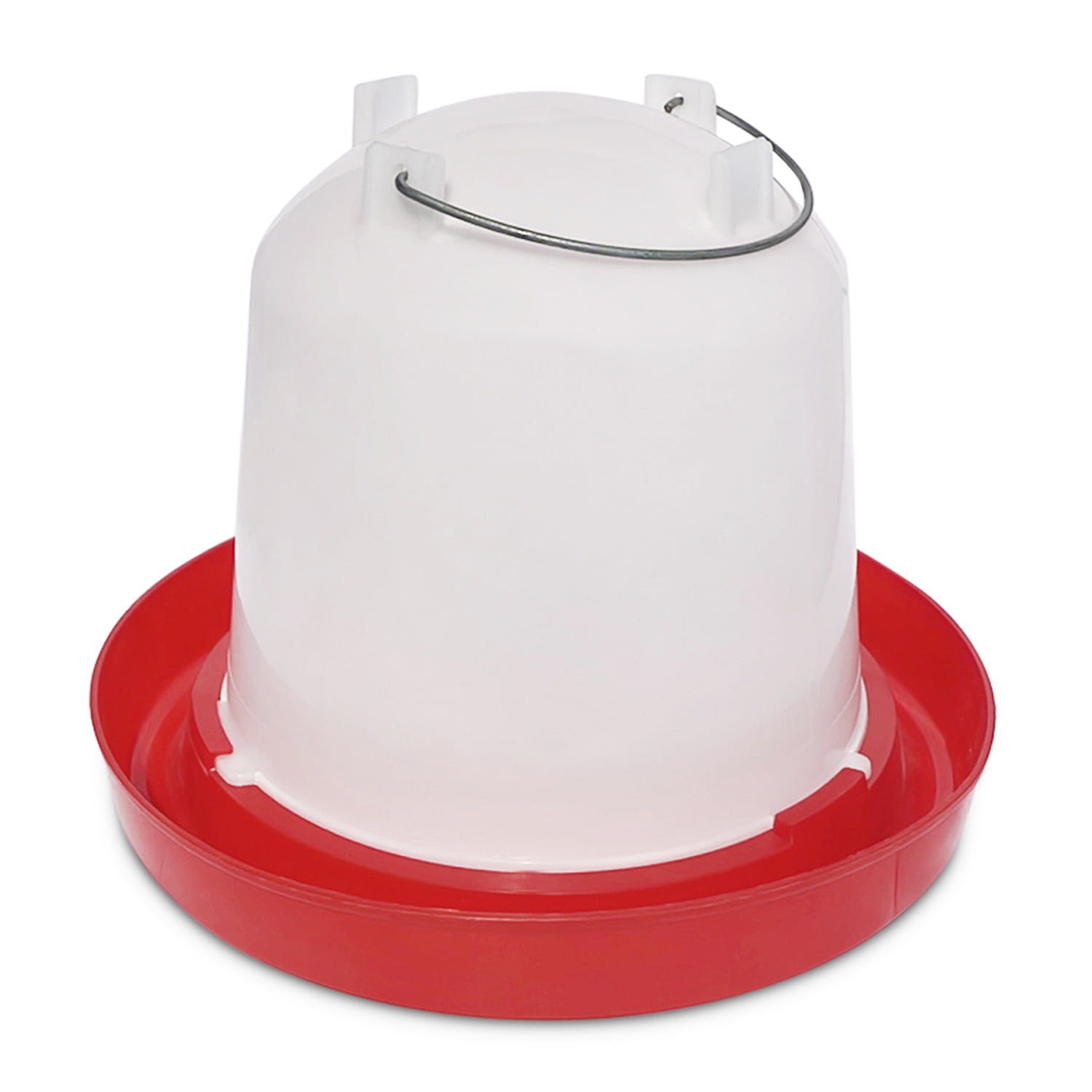Little Family Members 1.5-Gallon Chicken Waterer, Red, Metal Handle ...