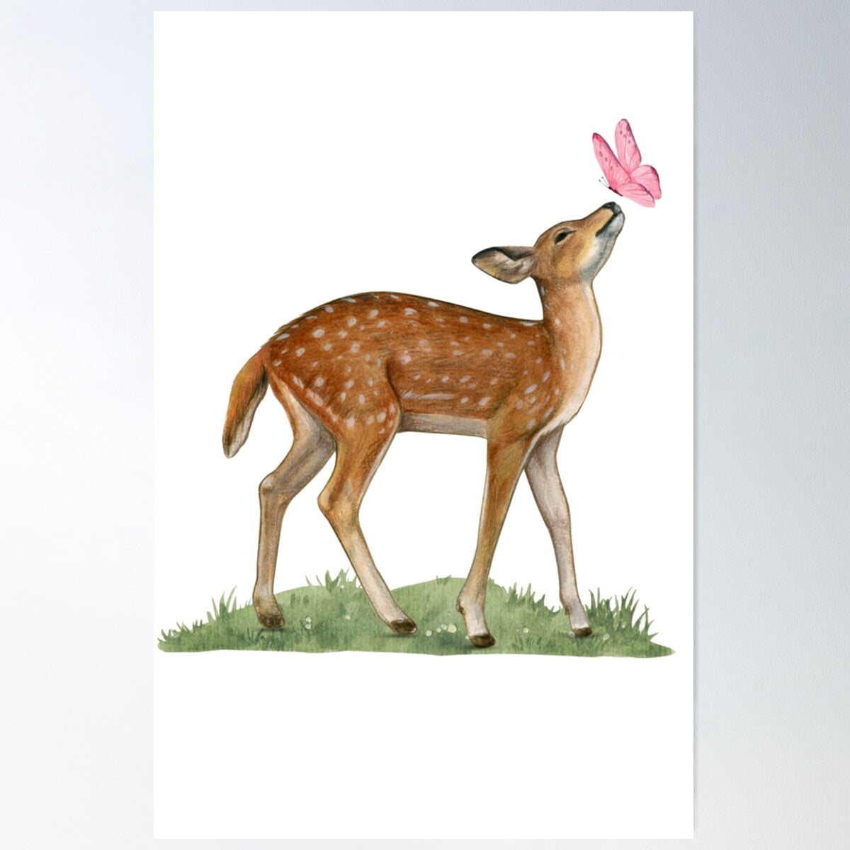 Little Fawn Poster Wall Art, Modern Wall Decor For Living Room Bedroom ...