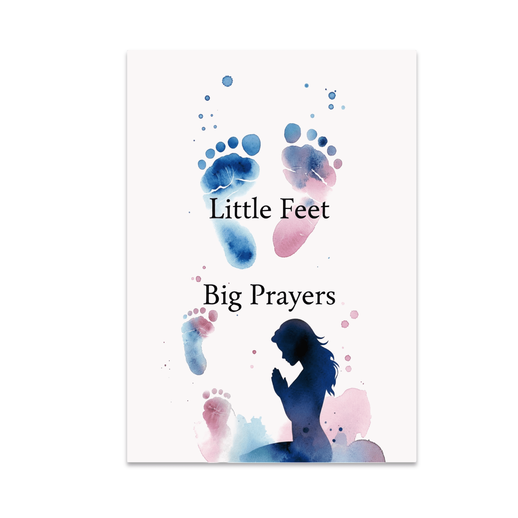 Little Feet Big Prayers - Prayerful Mother - 13x19 Poster Print ...