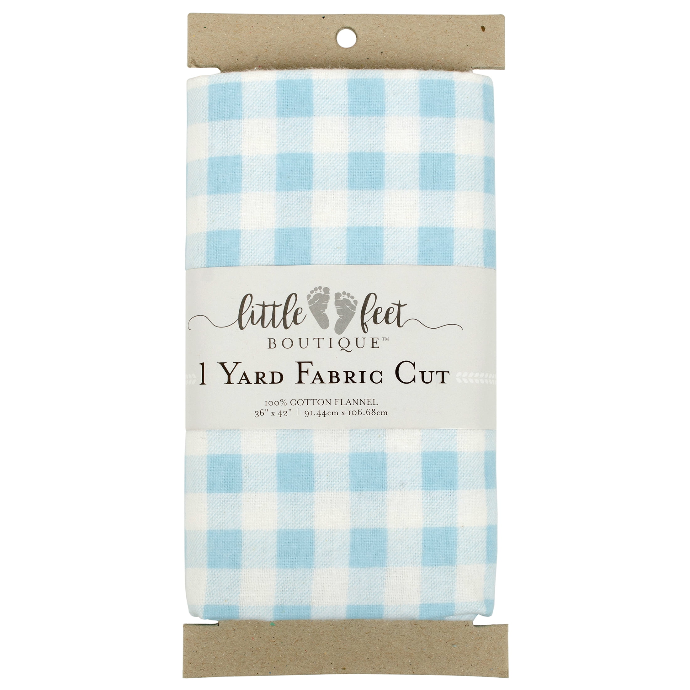 Little Feet Boutique 36"x42" Flannel Check Precut Sewing & Craft Fabric ...