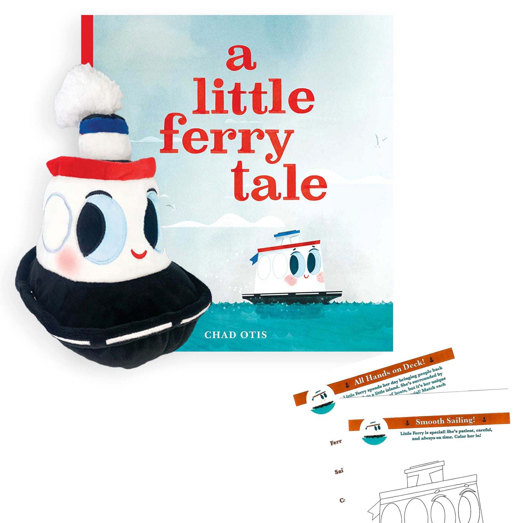 A Little Ferry Tale by Chad Otis, Kids Book Character Stuffed Plush ...