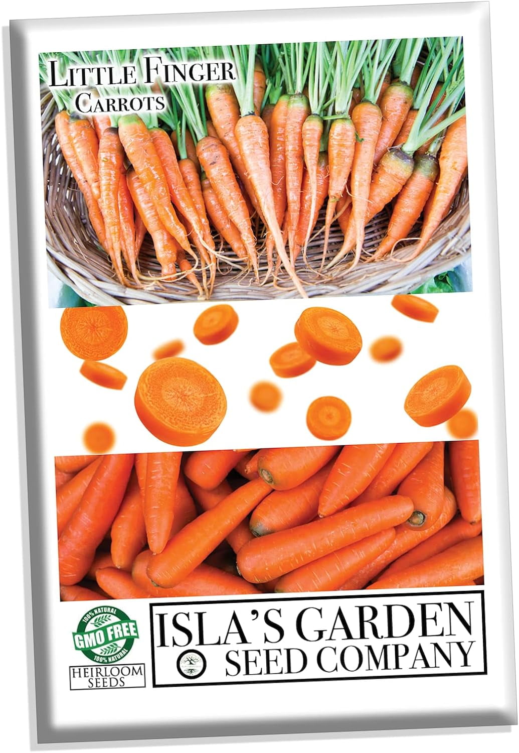 "Little Finger" Carrot Seeds for Planting, 500+ Heirloom Seeds Per ...