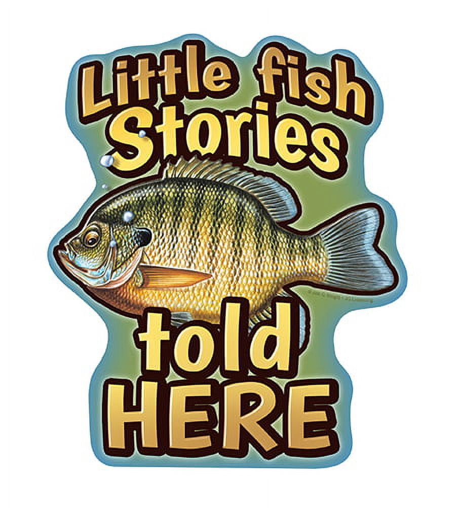 Little Fish Stories Told Here [3 Pack] of Vinyl Decal Stickers | 5 ...