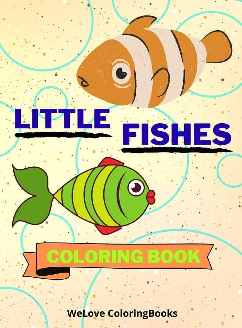 Little Fishes Coloring Book : Cute Fishes Coloring Book Adorable Fishes ...