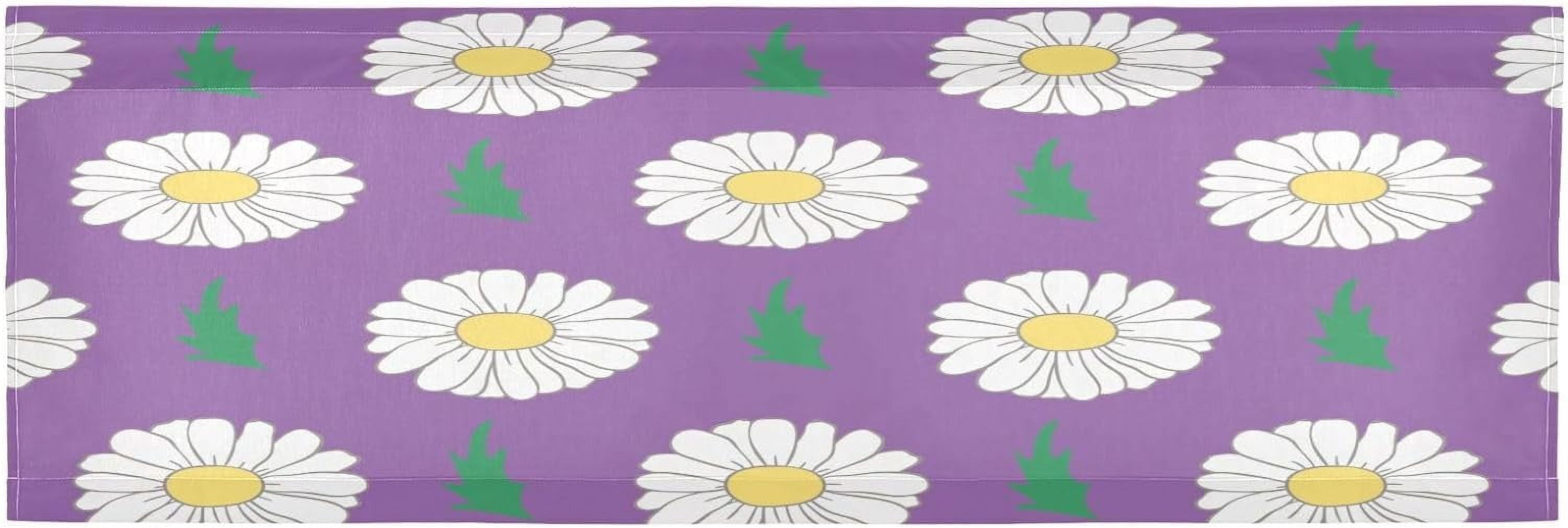 Little Flower Purple Color Curtain Valance for Kitchen Windows/Bathroom ...
