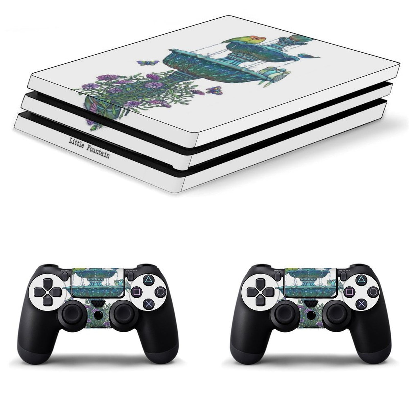 Little Fountain PS4/PS4 Pro/PS4 Slim Skin Sticker For Console And ...