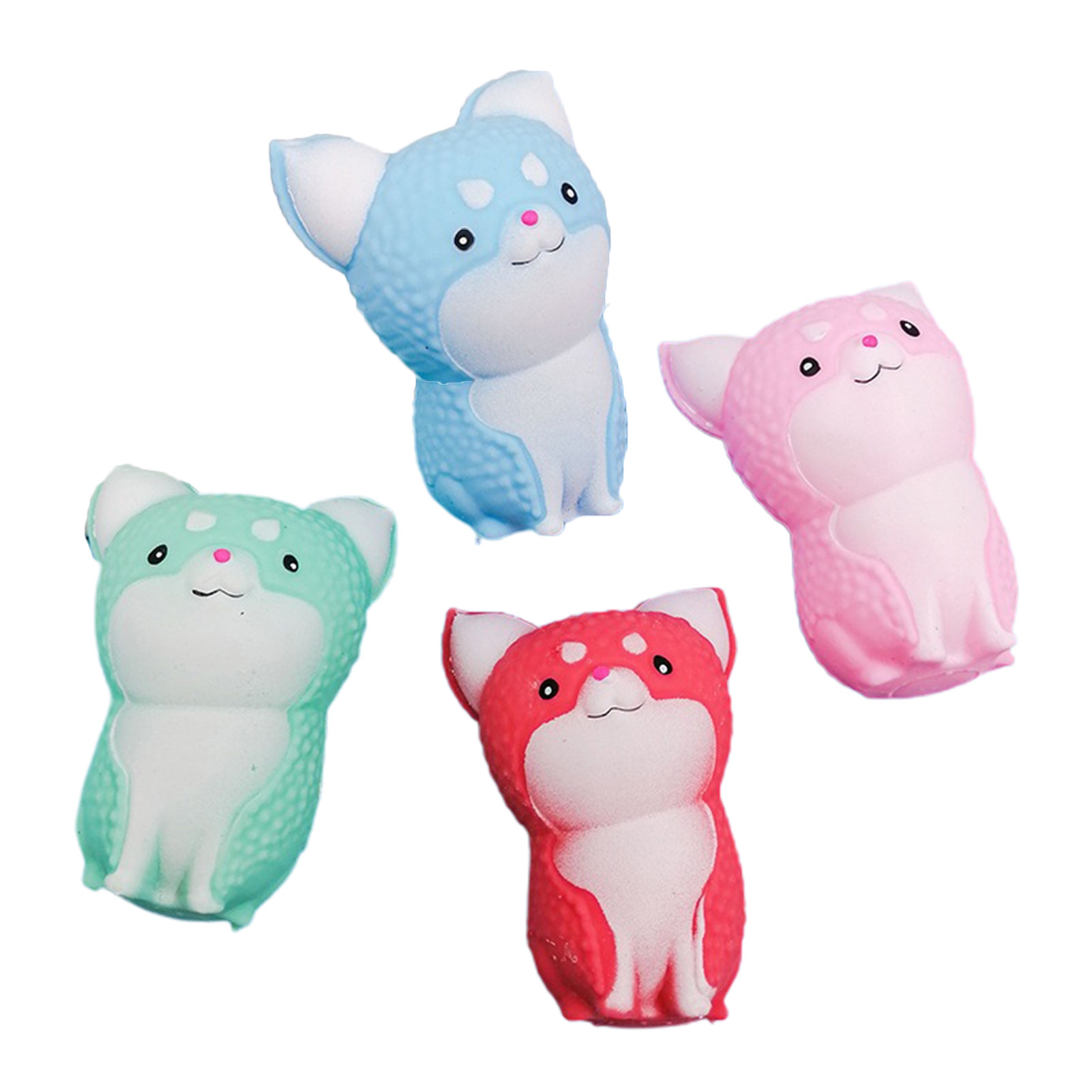 Little Fox Vent Ball Cute Shape Quick Recovery Relieve Stress TPR ...