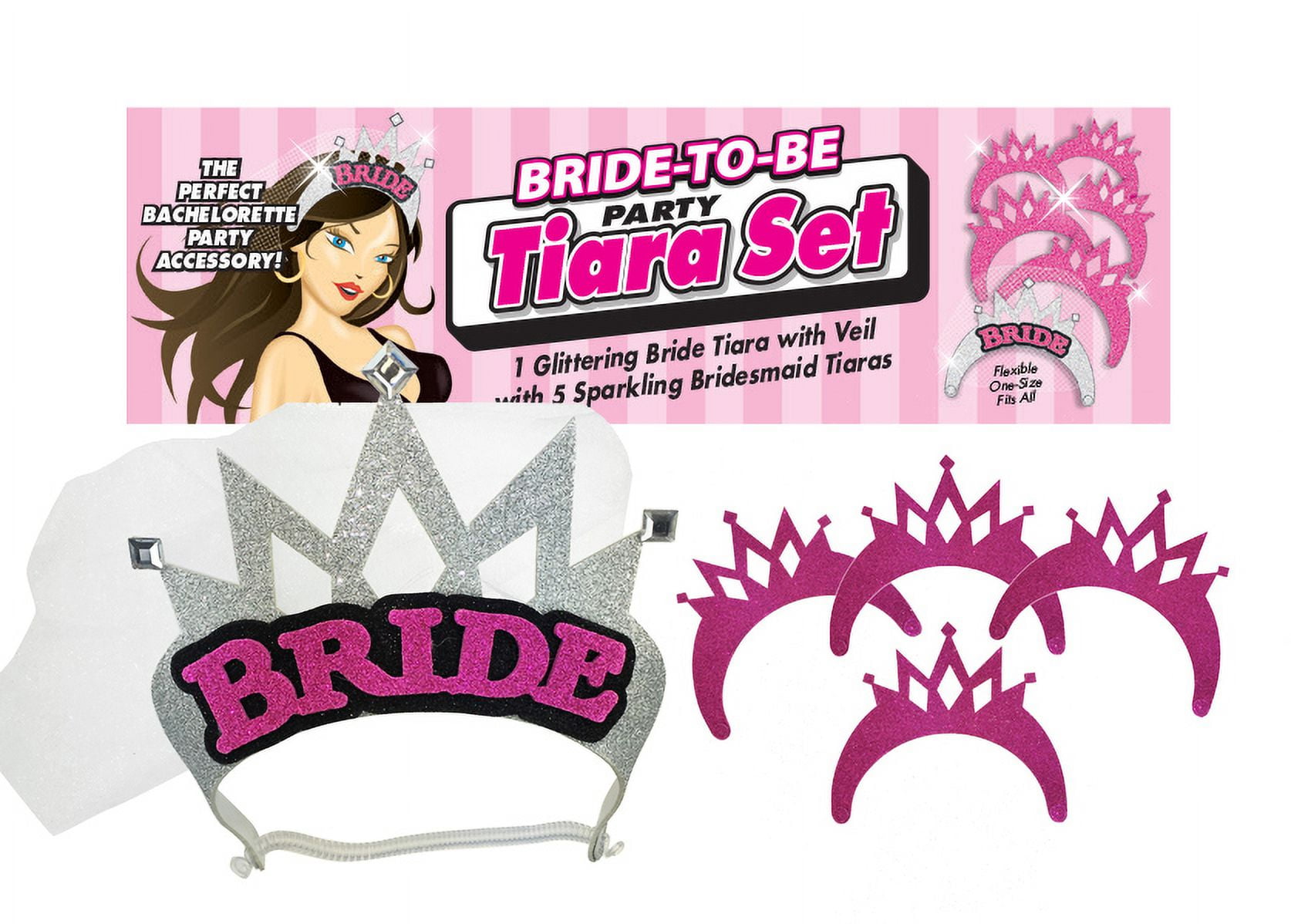Little Genie Bride To Be Tiara Set - Walmart.com