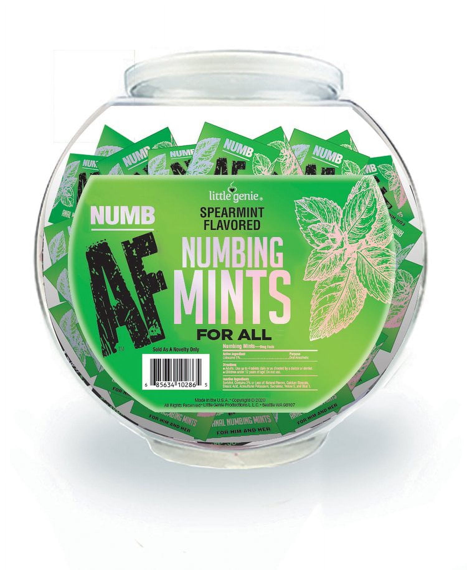 Little Genie Numb AF Mints Pop Display of 100 Pieces - Walmart Business ...