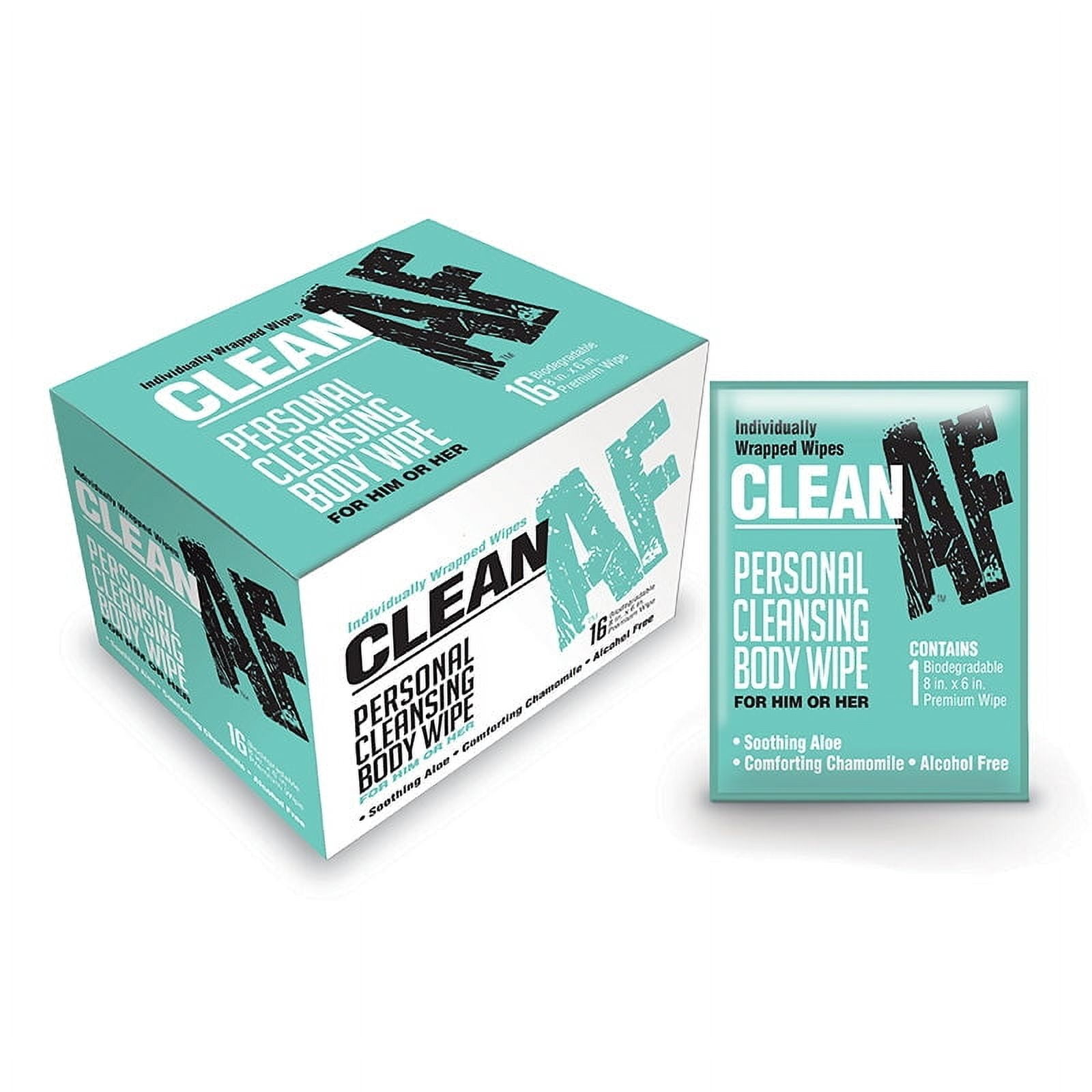 Little Genie Productions LIG76889: Clean Af Wipes Box of 16 - Walmart.com