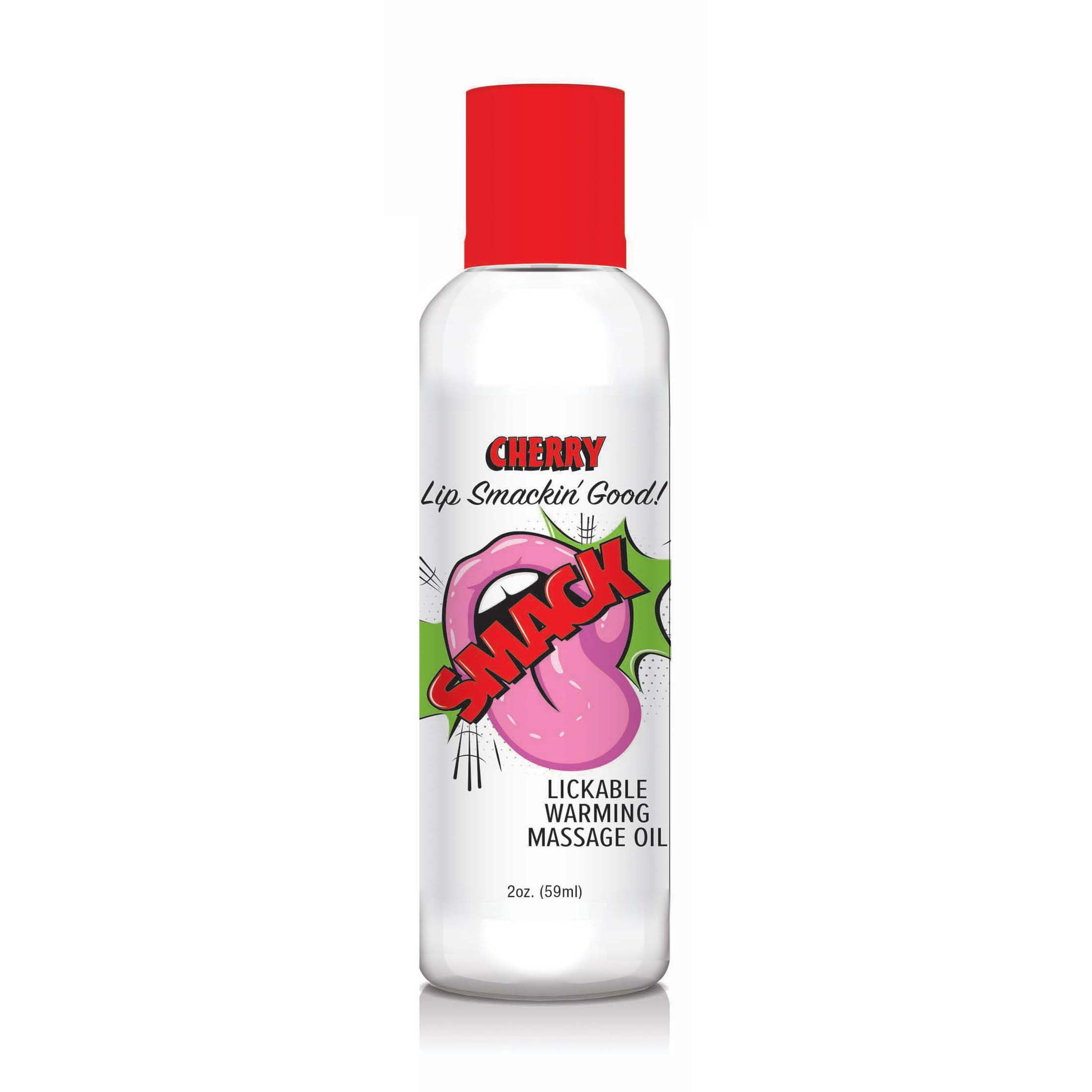 Smack Lickable Massage Oil Cherry 2 oz. - Walmart.com