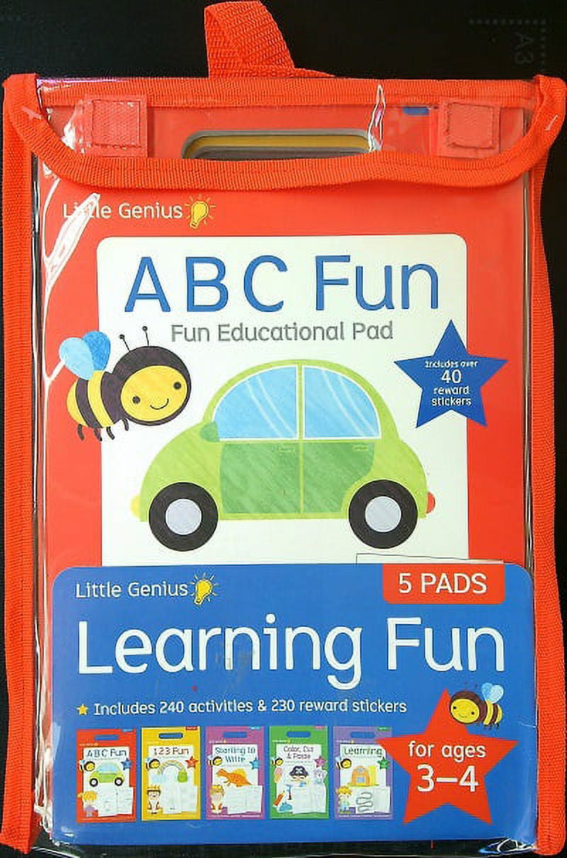 Little Genius Learning Fun Pads (ABC/123/Starting to Write/Color, Cut ...