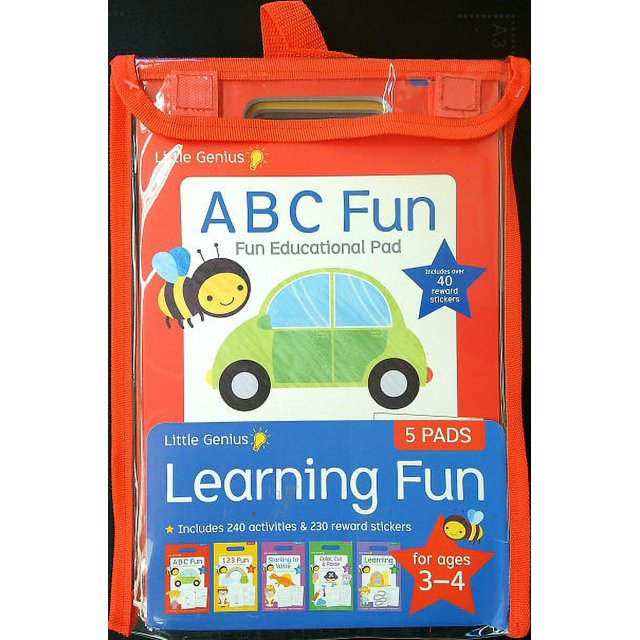 Little Genius Learning Fun Pads (ABC/123/Starting to Write/Color, Cut ...