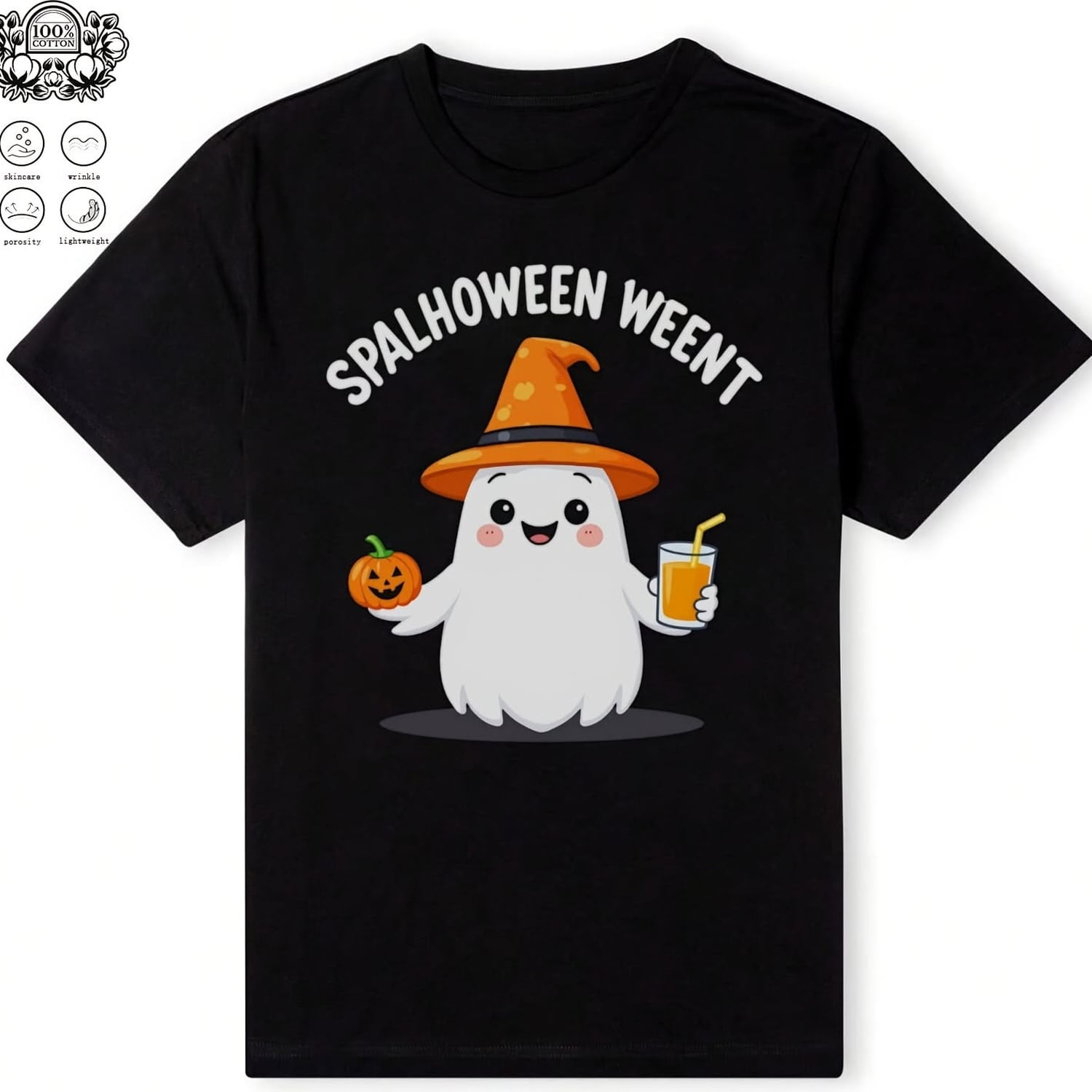 Little Ghost Ice Coffee S1Hirt, Ghos, Halloween , Cute Ghost S1Hirt ...