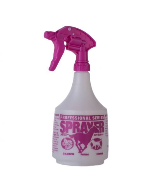 Little Giant 32 Ounce Plastic Spray Bottle With Hot Pink Adjustable ...